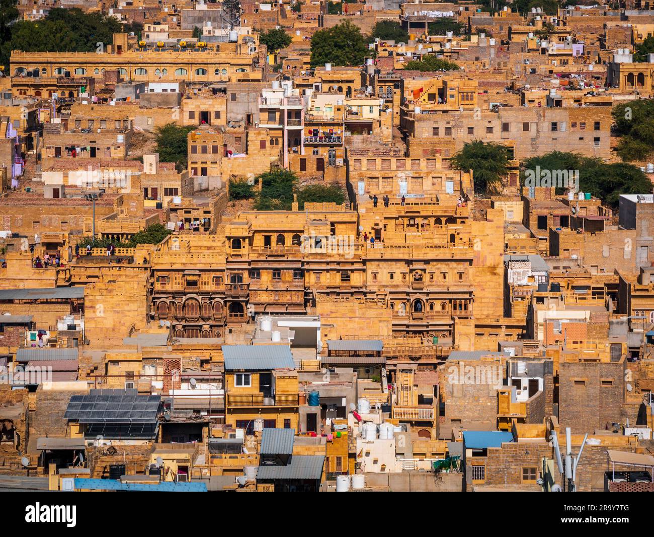 Jaisalmer, India - December 24, 2022: The golden city of India ...