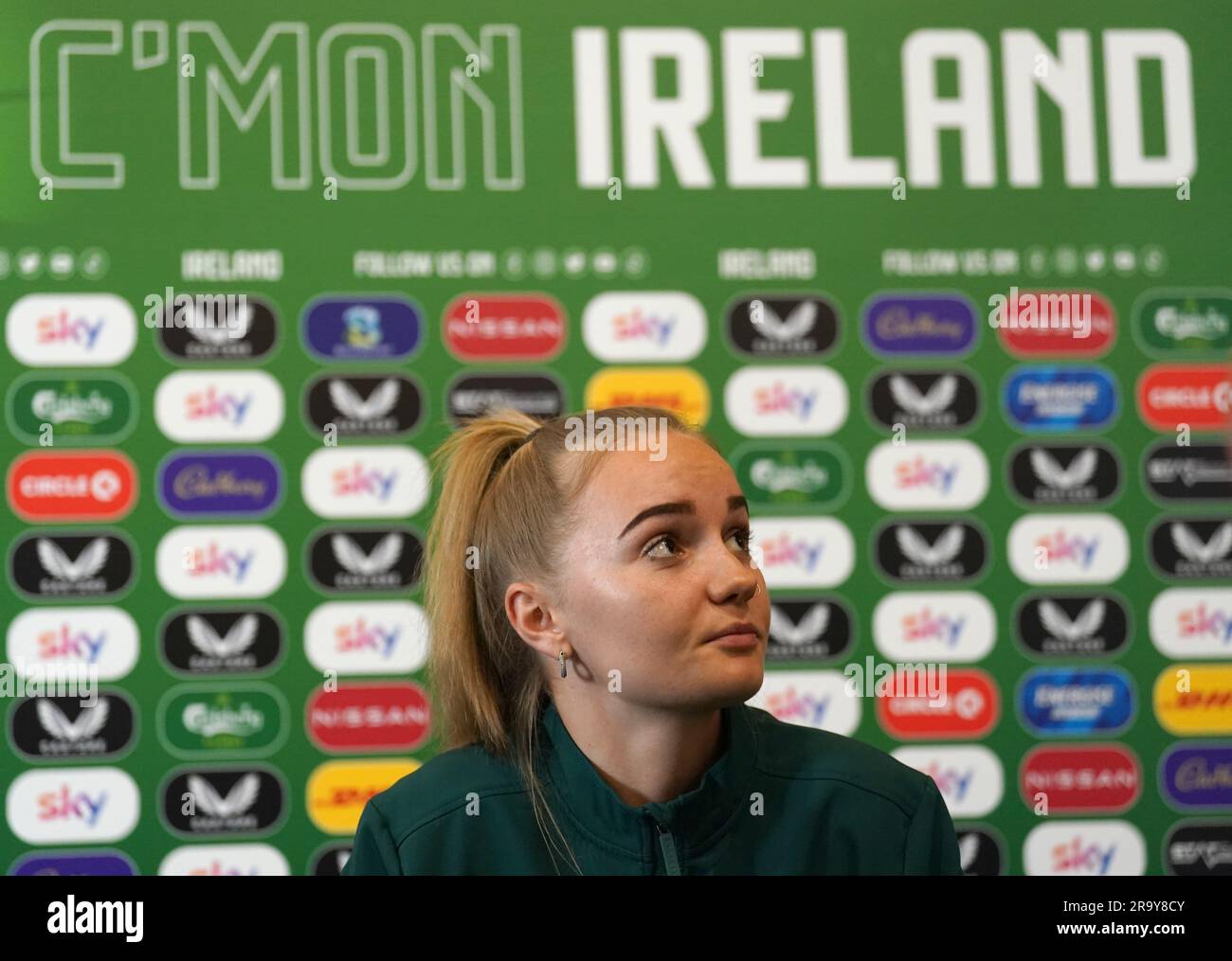 Republic of Ireland's Isibeal Atkinson during a media day at the O ...