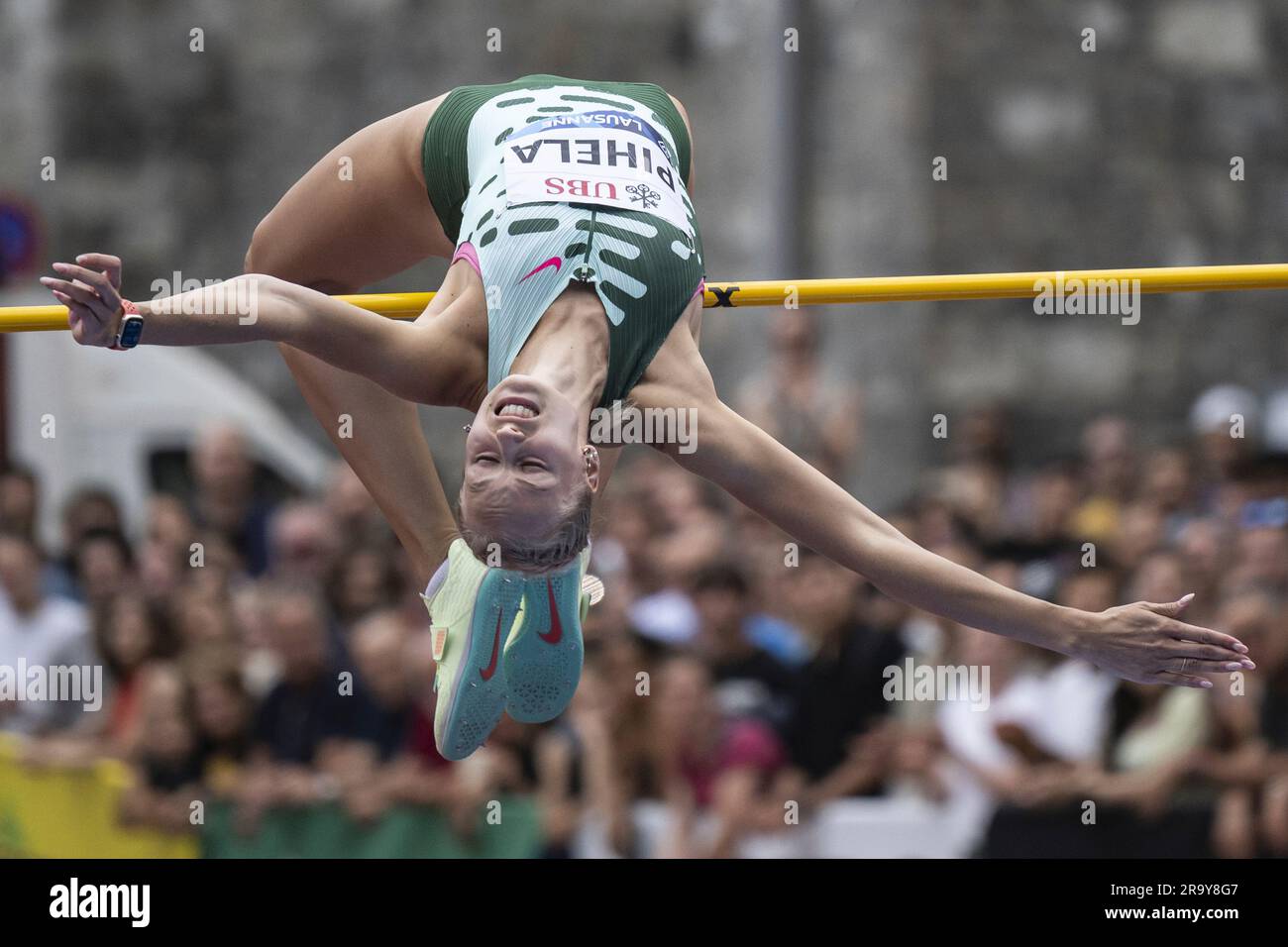 Elisabeth Pihela of Estonia in action during the women's high jump ...