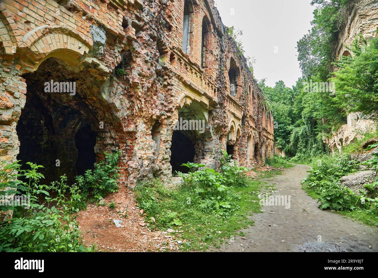 Ruins of old fortification Fort outpost Dubno or Tarakaniv fort in ...