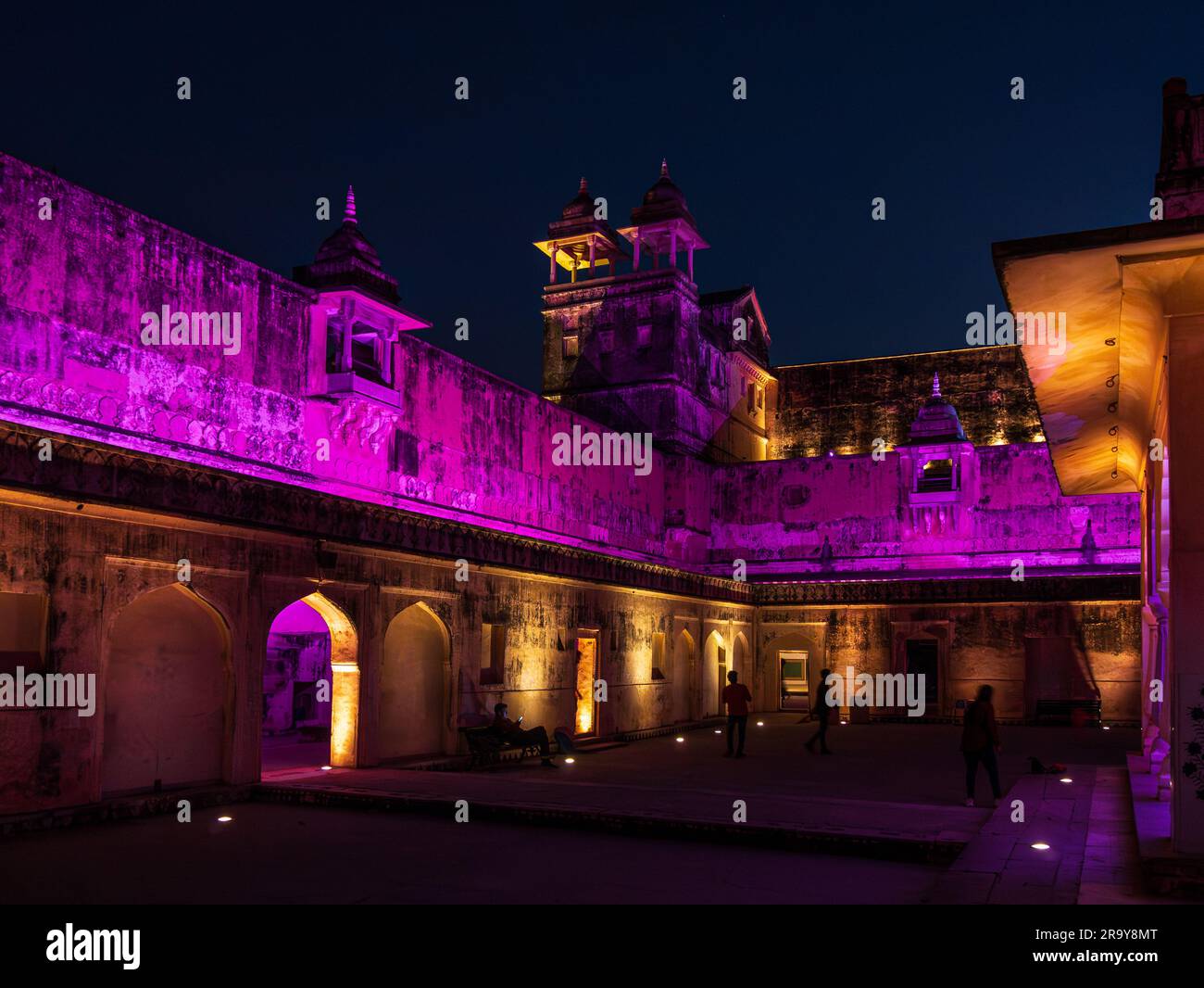 Jaipur, India - December 20, 2022: Tourist at Interiors of Amber fort ...