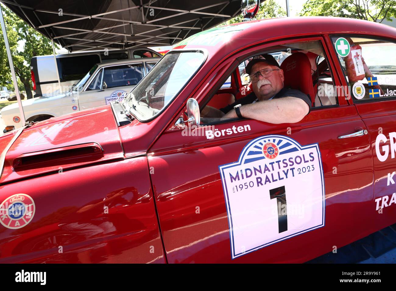 No 1 Christer Carlsson, Ydre MK, Saab 96, during the KAK ...