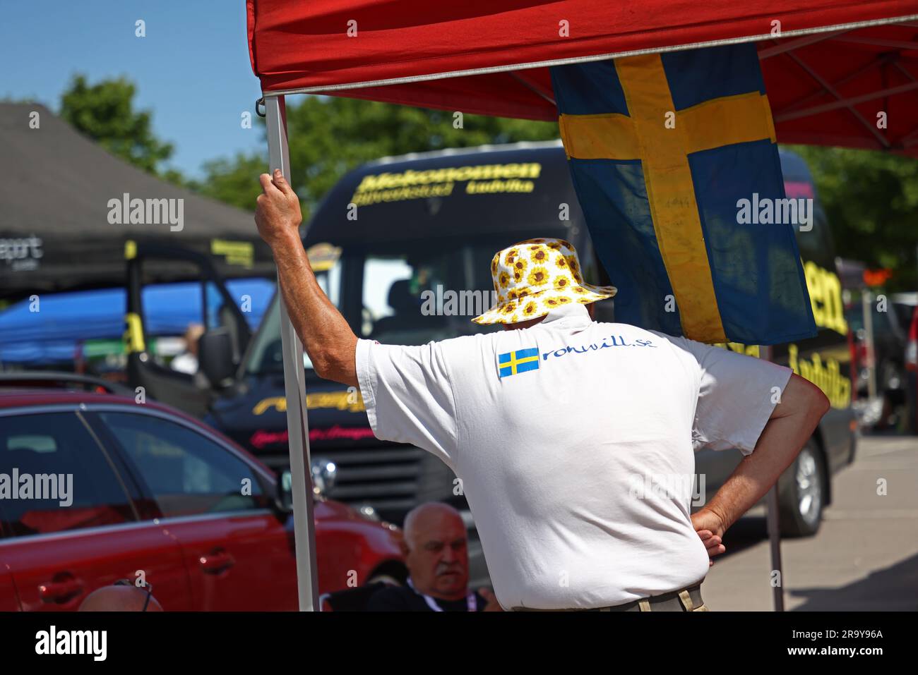 Depot before the KAK Midnattssolsrallyt (In english: Midnight Sun Rally ...