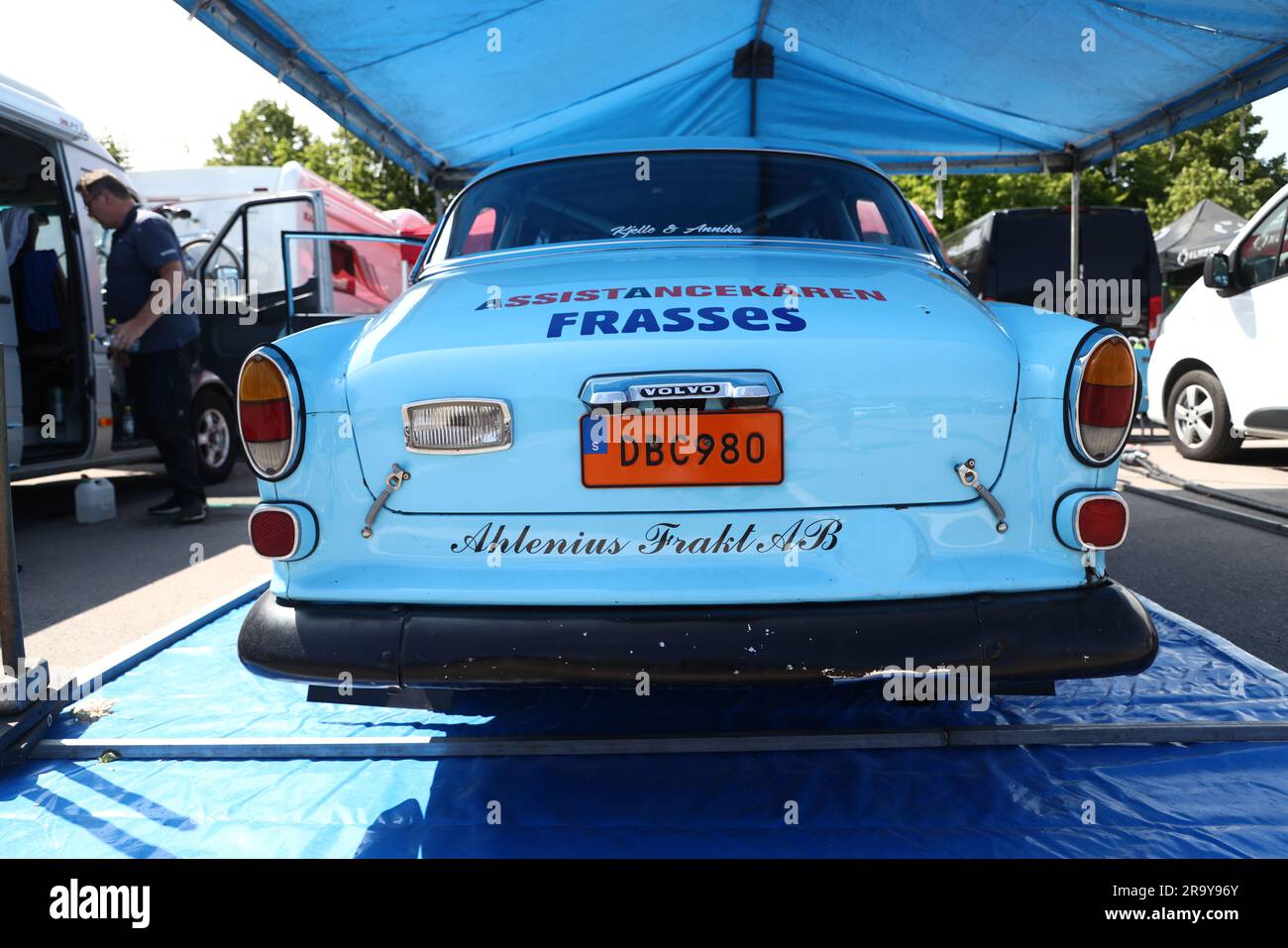 Depot before the KAK Midnattssolsrallyt (In english: Midnight Sun Rally ...