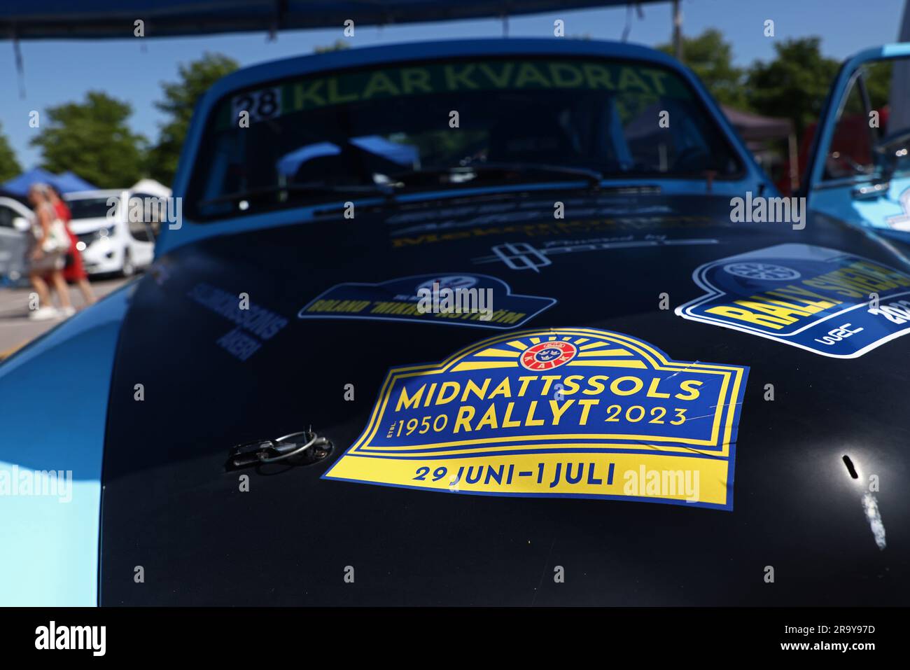 Depot before the KAK Midnattssolsrallyt (In english: Midnight Sun Rally ...