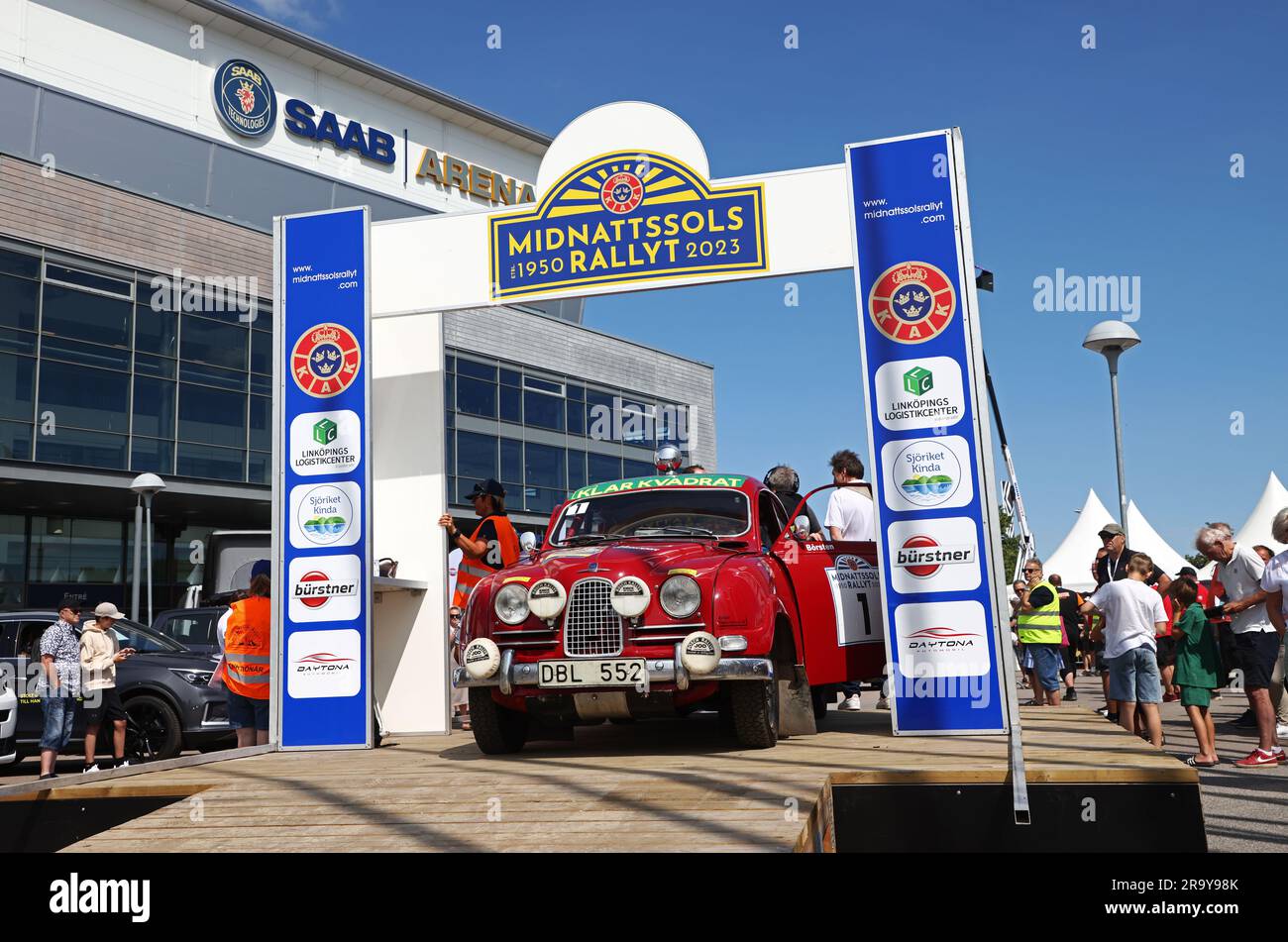 No 1 Christer Carlsson, Ydre MK, Saab 96, during the KAK ...