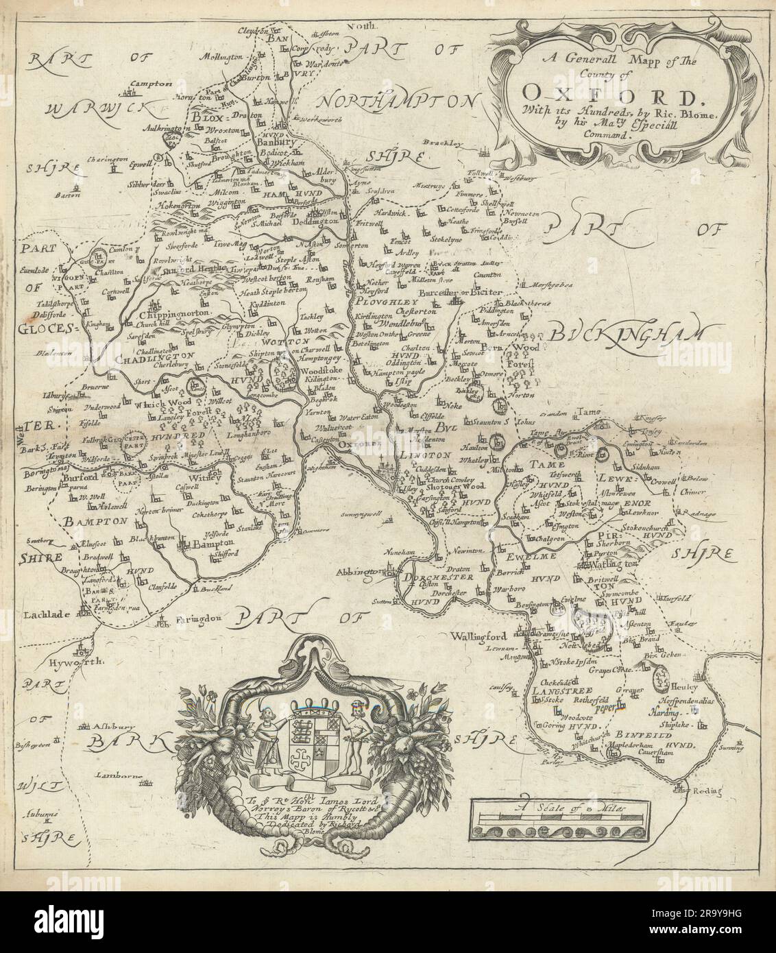 Oxford county map hi-res stock photography and images - Alamy