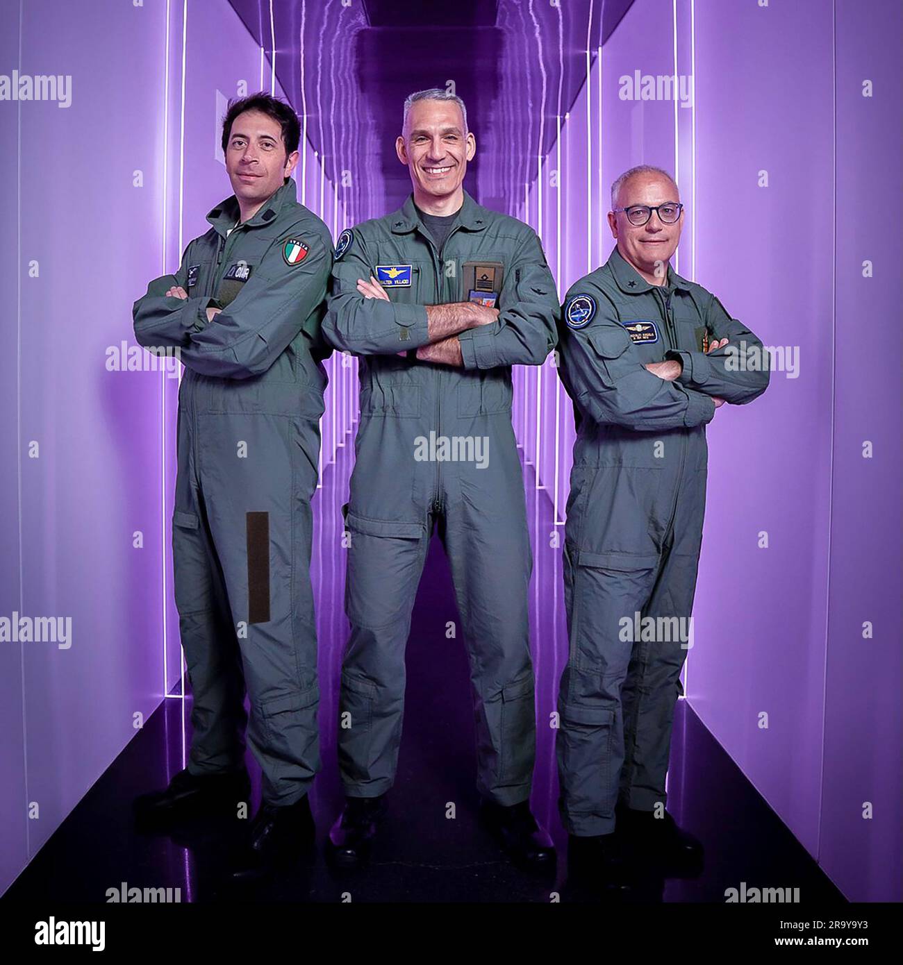 June 29, 2023: Image released by Virgin Galactic shows a team of ...