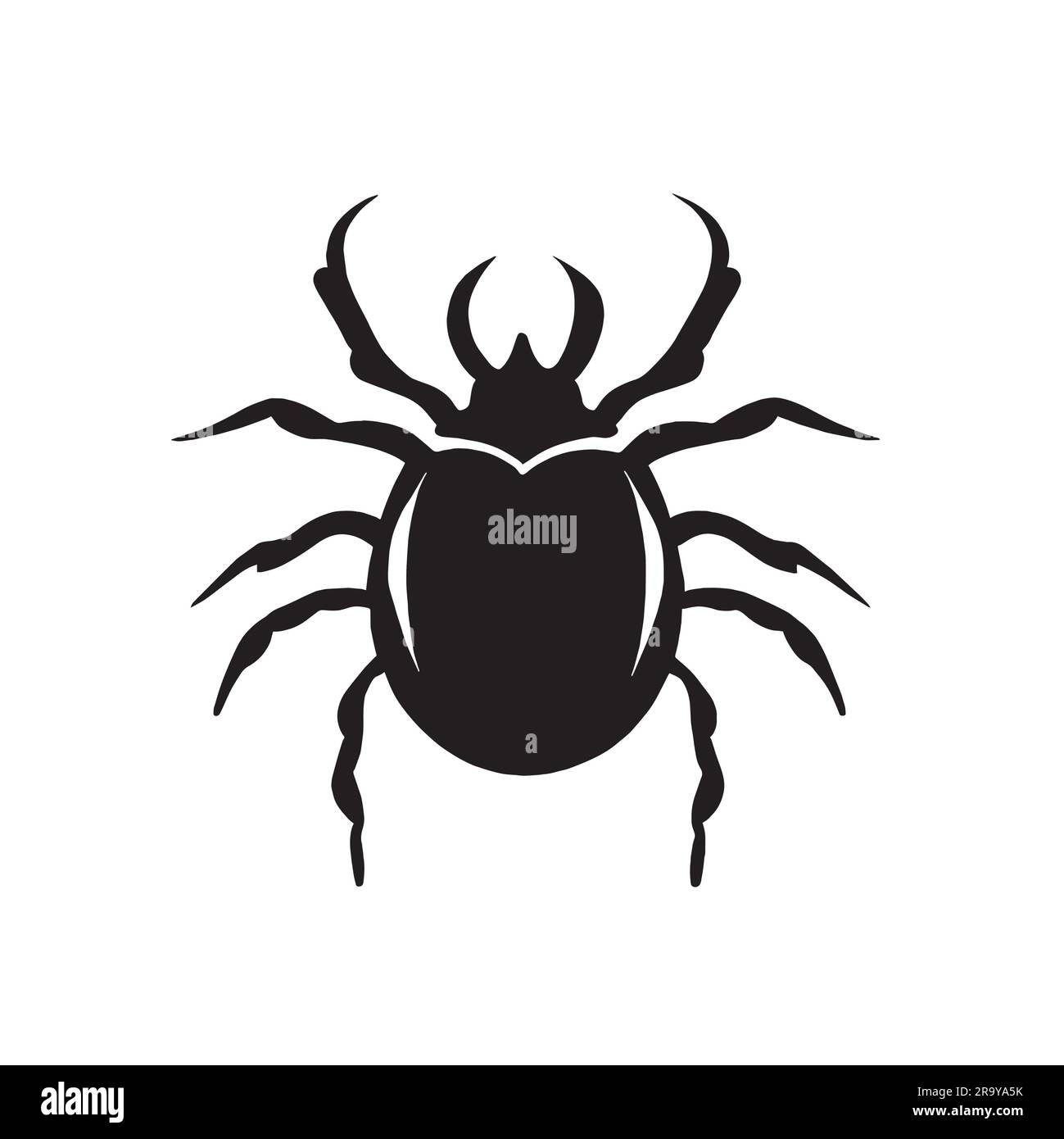 Black beetle Stock Vector Images - Alamy