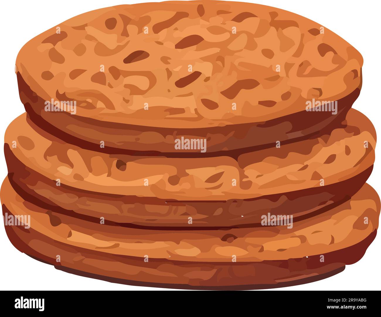 Freshly baked tasty sugar Stock Vector Images - Alamy