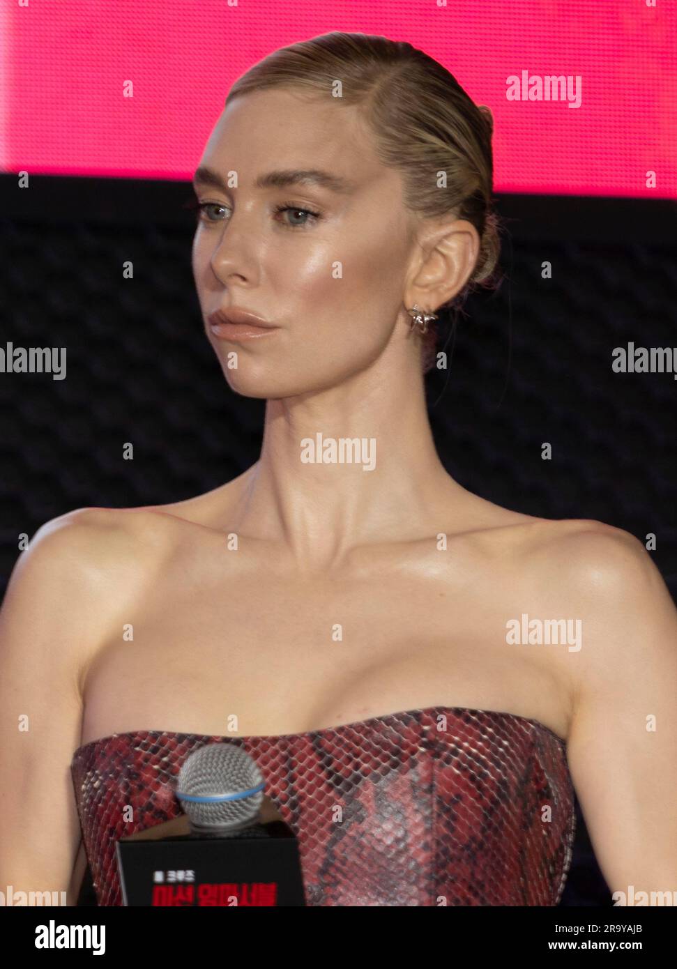 Seoul, South Korea. 29th June, 2023. Vanessa Kirby attends the red carpet for the film Mission ...