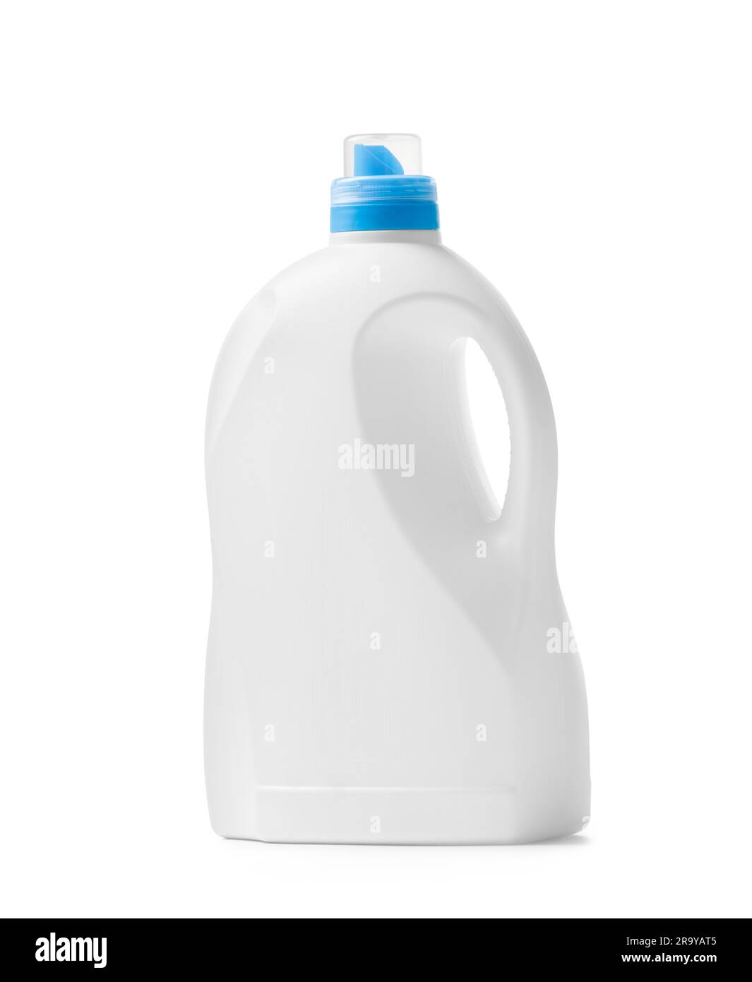 White plastic bottle for liquid detergents for washing, bleaching ...