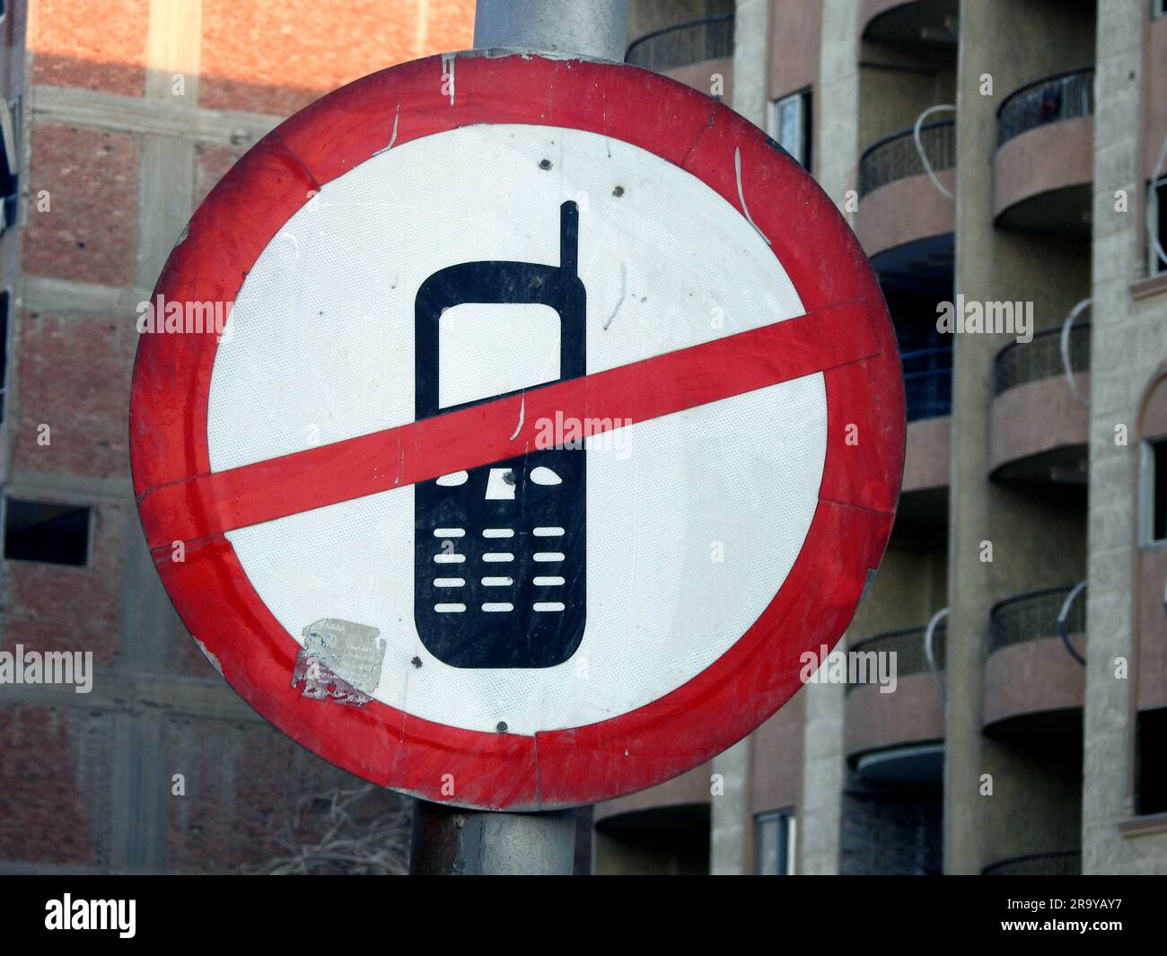 No cell phone use during driving sign, a traffic signboard shows that ... No cell phone use during driving sign, a traffic signboard shows that ...