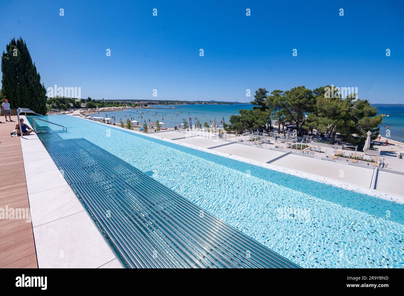 Zaton, Croatia. 29th June, 2023. A pool is pistured at Zaton Holiday ...