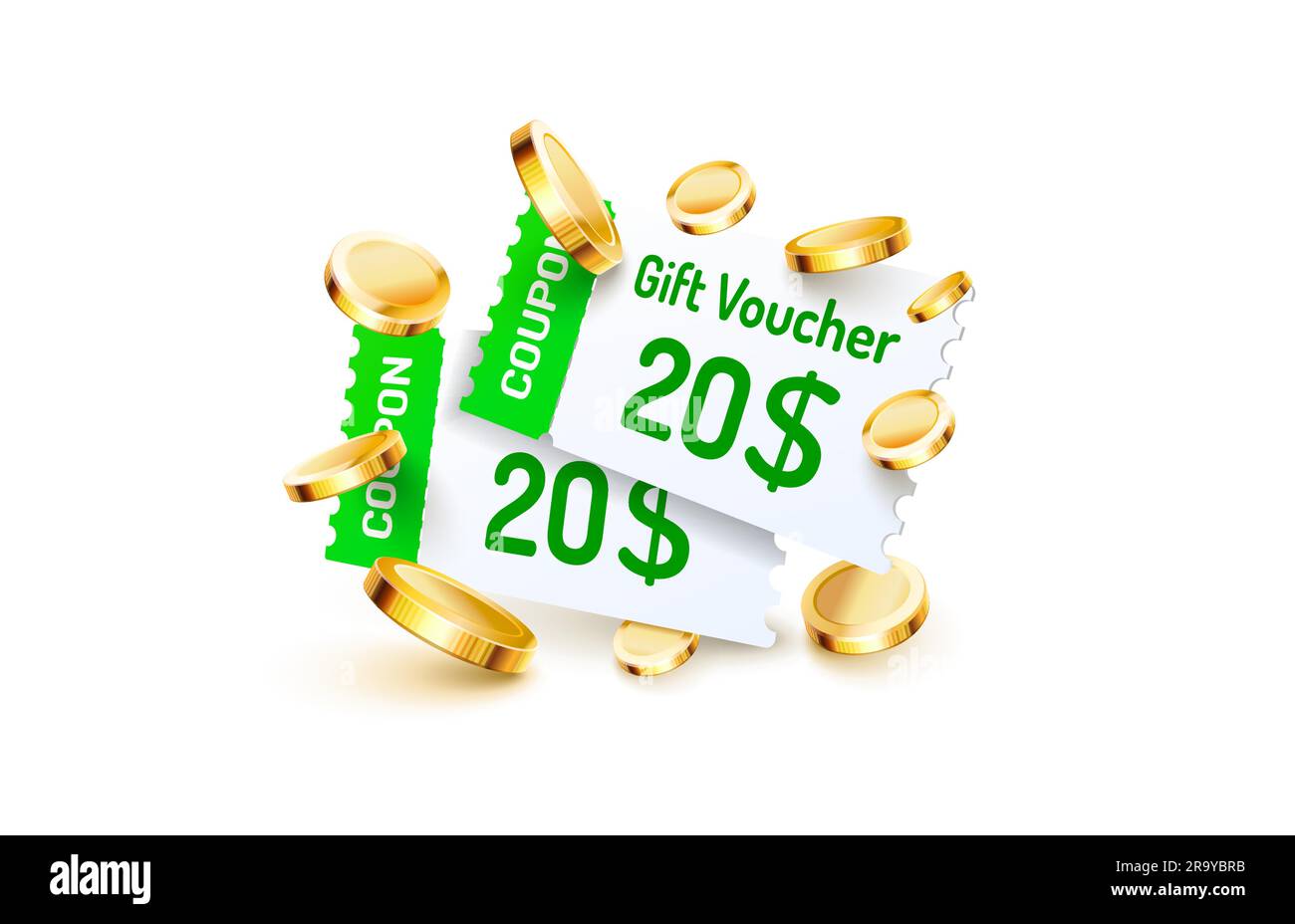 20 dollar coin gold Stock Vector Images - Alamy