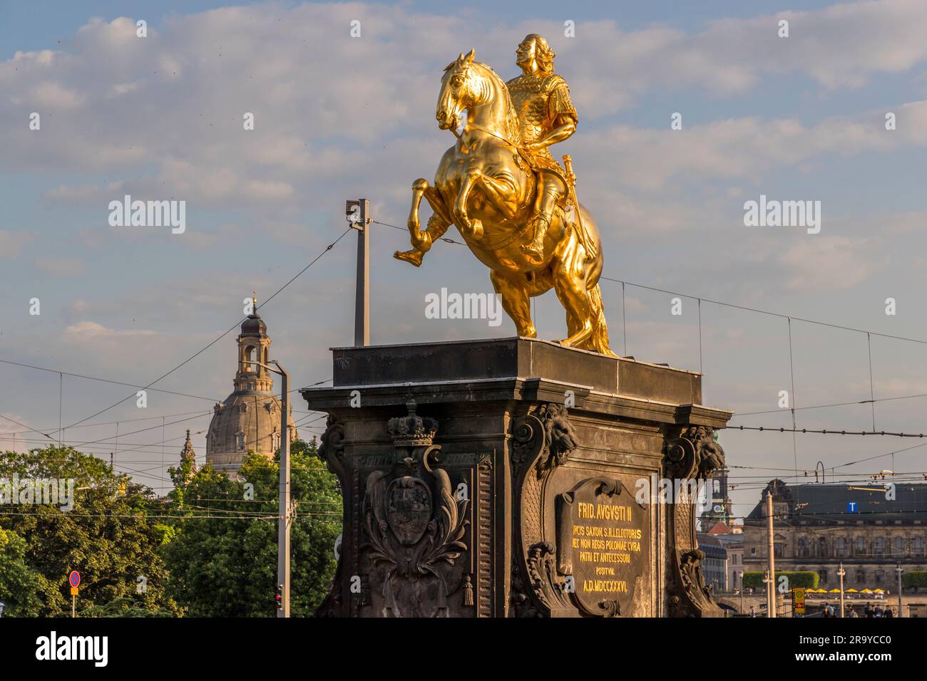 Monument August the Strong, King of Poland, Grand Duke of Lithuania ...