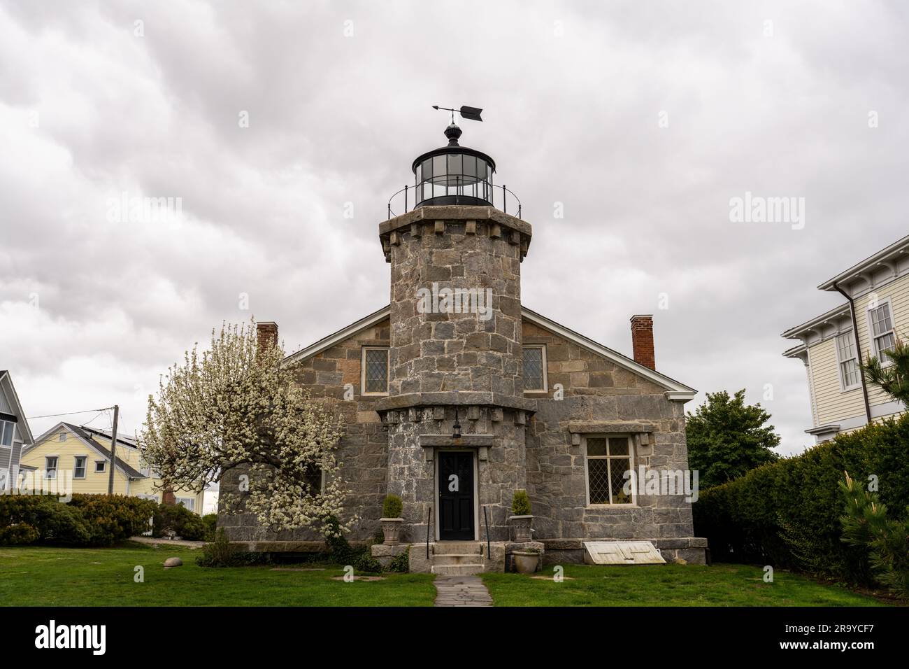 The Lighthouse Museum, built in 1840 with a lighthouse tower attached ...