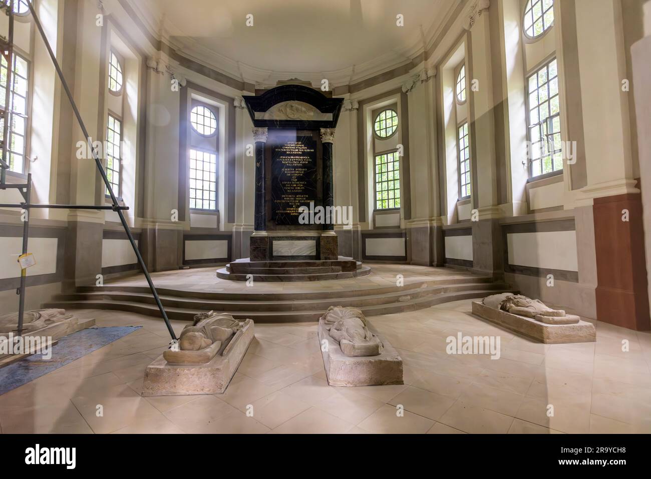Interior Mausoleum Altzella Monastery near Dresden with four medieval ...