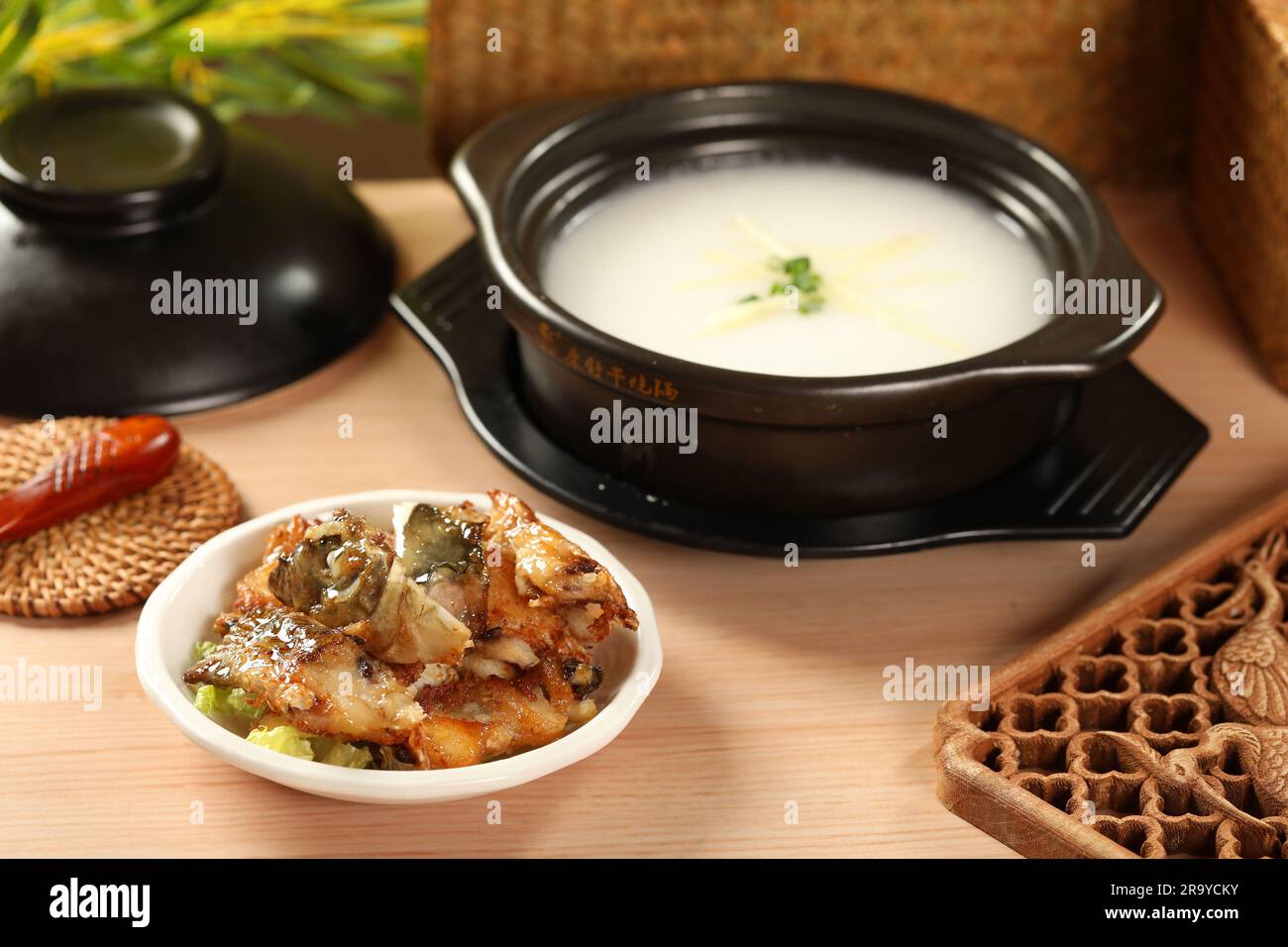 Chinese food, Sliced Fish Congee Stock Photo - Alamy