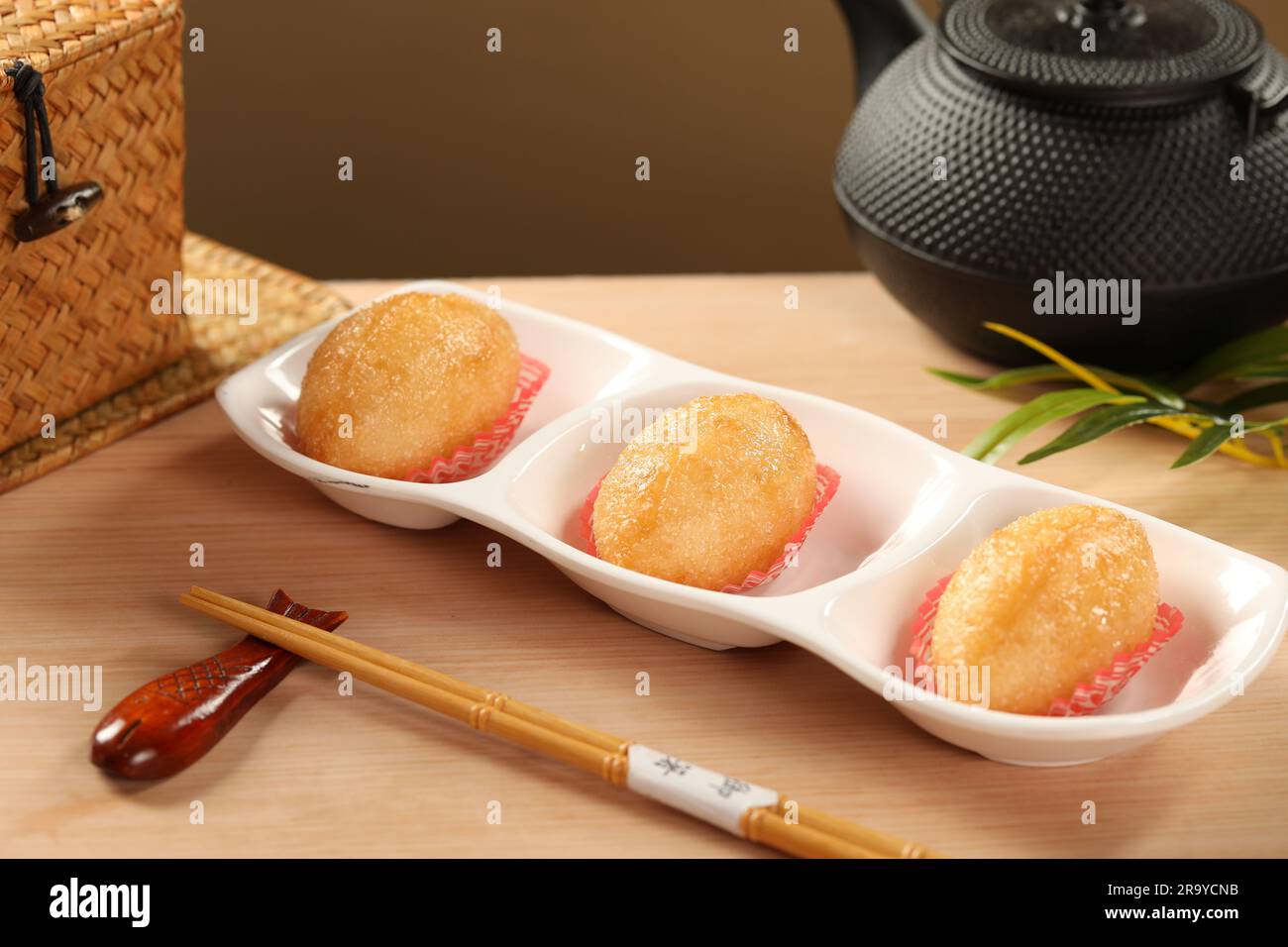 yumcha, dim sum Glutinous Rice Dumplings，Savory pork and shrimp in a ...