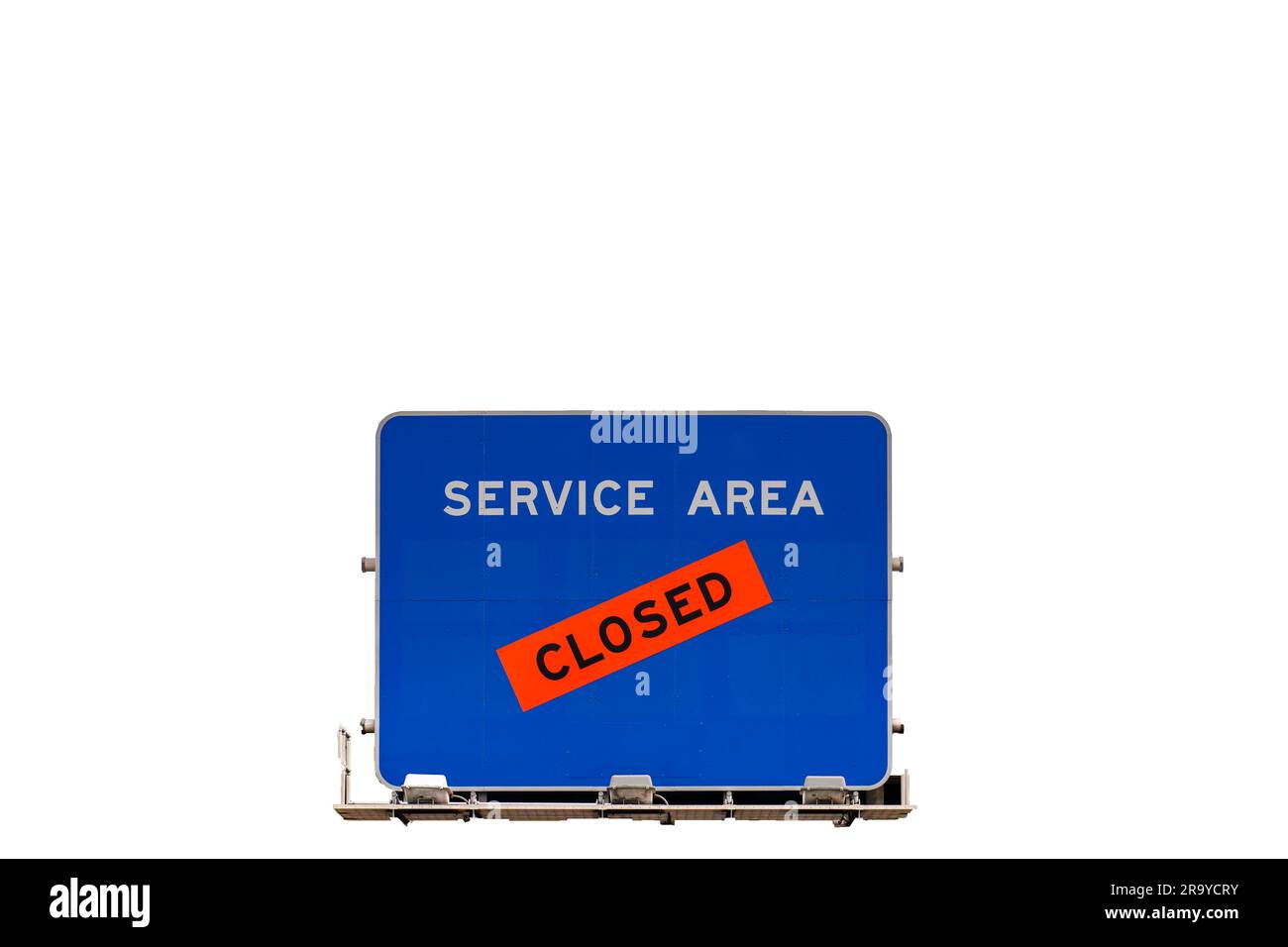 Service Area Closed sign isolated on white background. for concept of ...