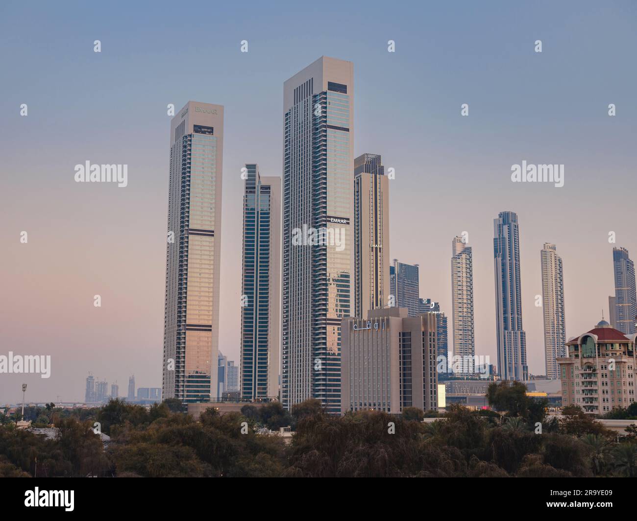 25 March 2023, Dubai, UAE: Downtown Dubai is a crowded area that is ...