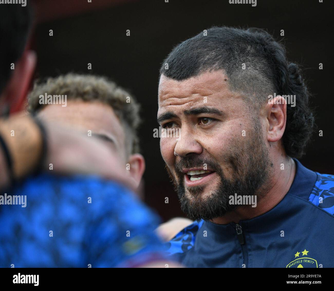 Hull, England - 23rd June 2023 - Wakefield Trinity's David Fifita ...