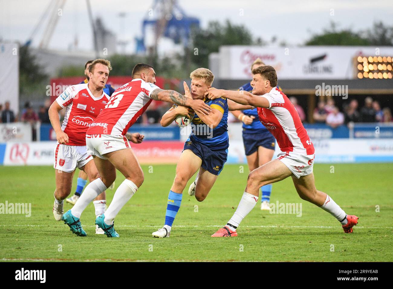 Hull, England - 23rd June 2023 - Wakefield Trinity's Harry Bowes in ...