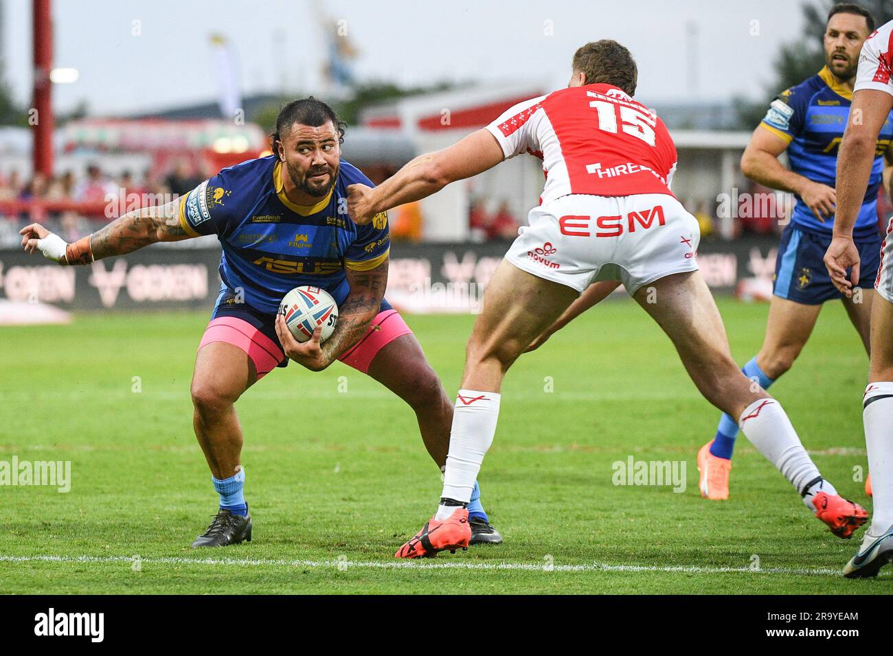 Hull, England - 23rd June 2023 - Wakefield Trinity's David Fifita in ...