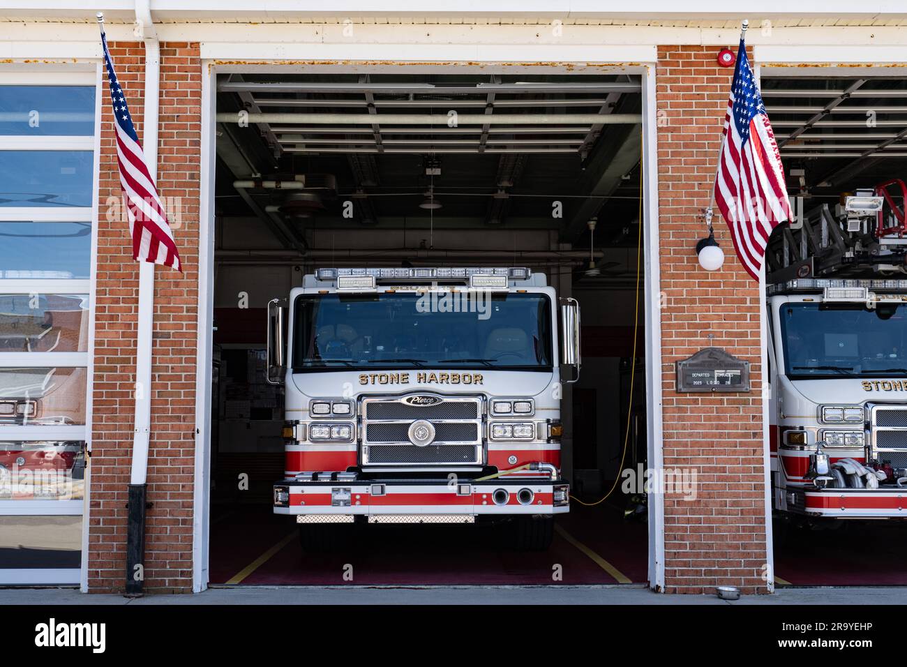 Stone Harbor, NJ - May 25, 2023: Stone Harbor fire trucks, made by ...