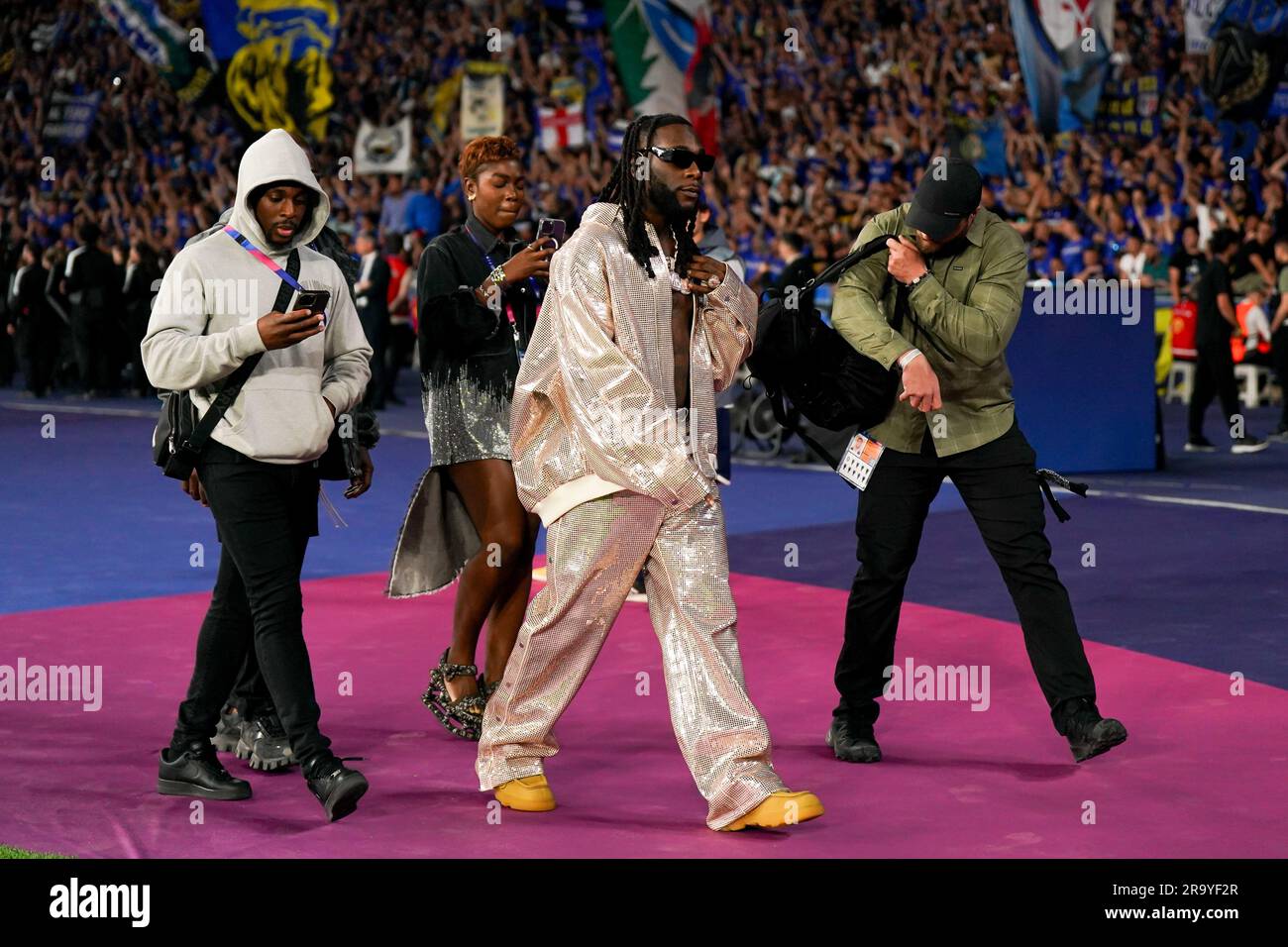 Istanbul, Turkey. 10th June, 2023. Nigerian musician Burna Boy prior to ...