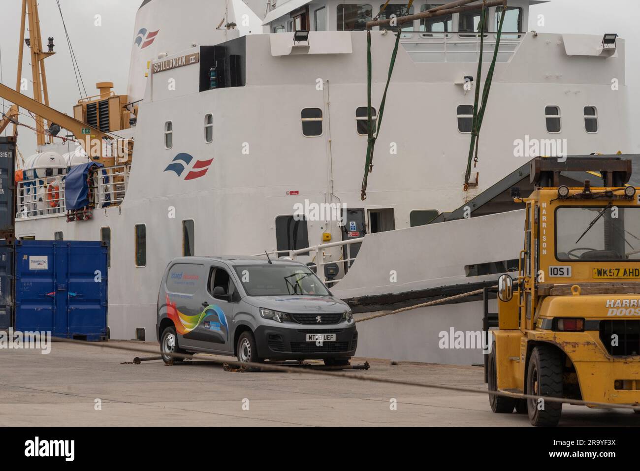 Hugh Town, St Marys, Isles of Scilly, UK. 10 June 2023. A commercial ...