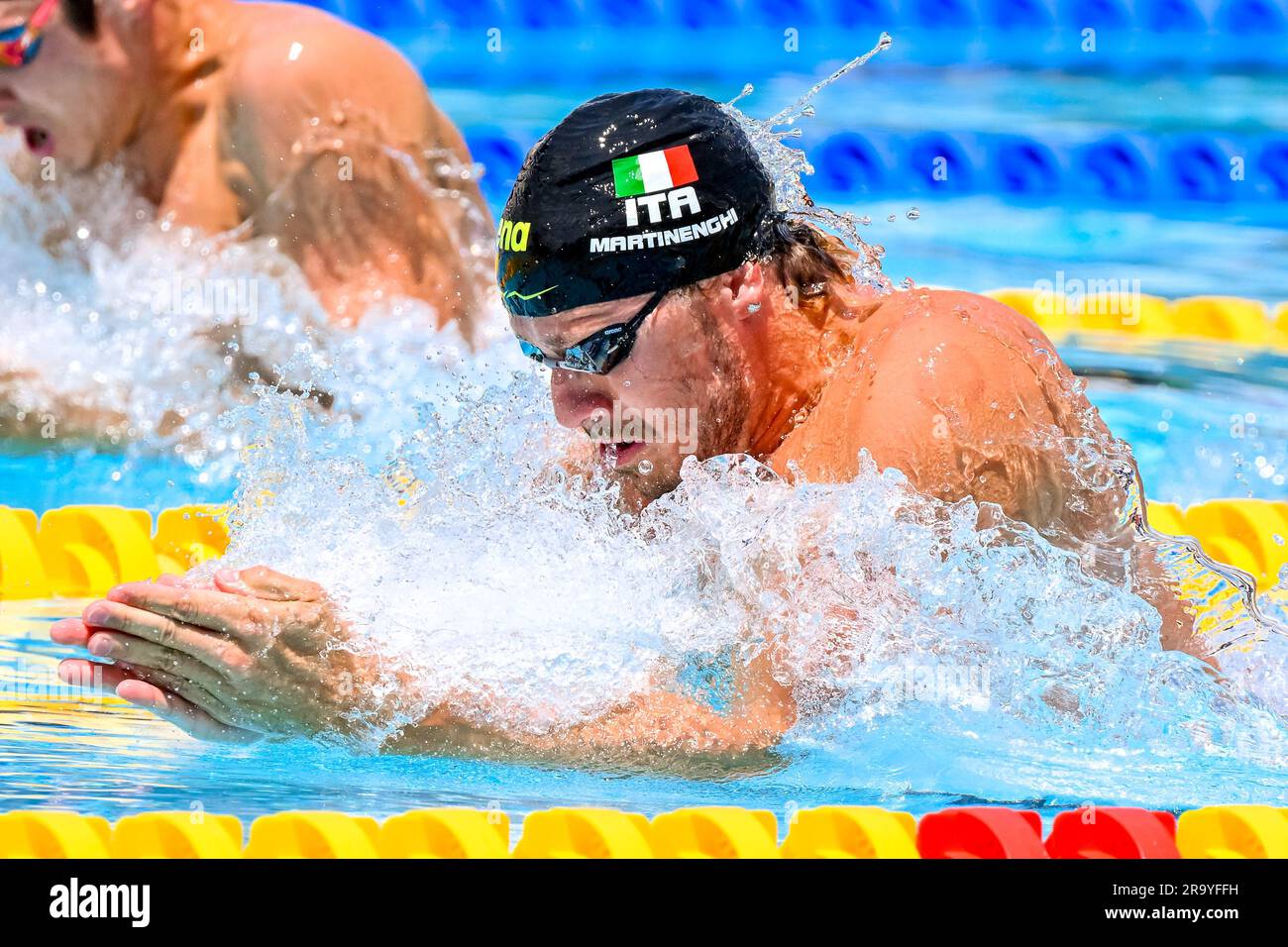 Nicolo' Martinenghi of Italy competes in the 50m Breaststroke Men Heats ...