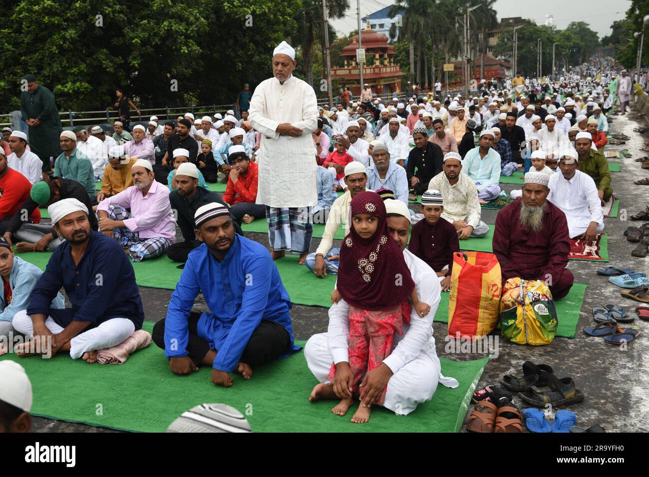 Kolkata, India. 29th June, 2023. Indian Muslims attend the Eid al-Adha ...