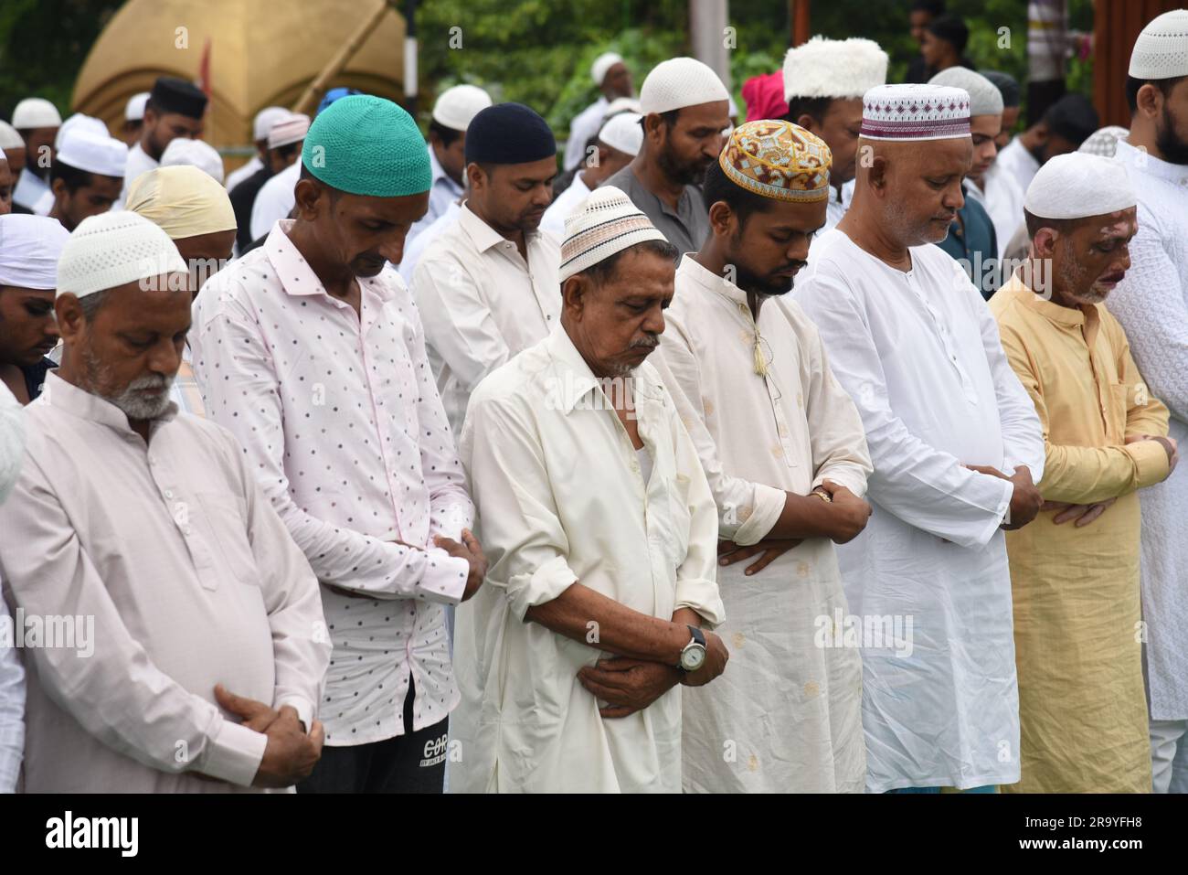 Kolkata, India. 29th June, 2023. Indian Muslims attend the Eid al-Adha ...