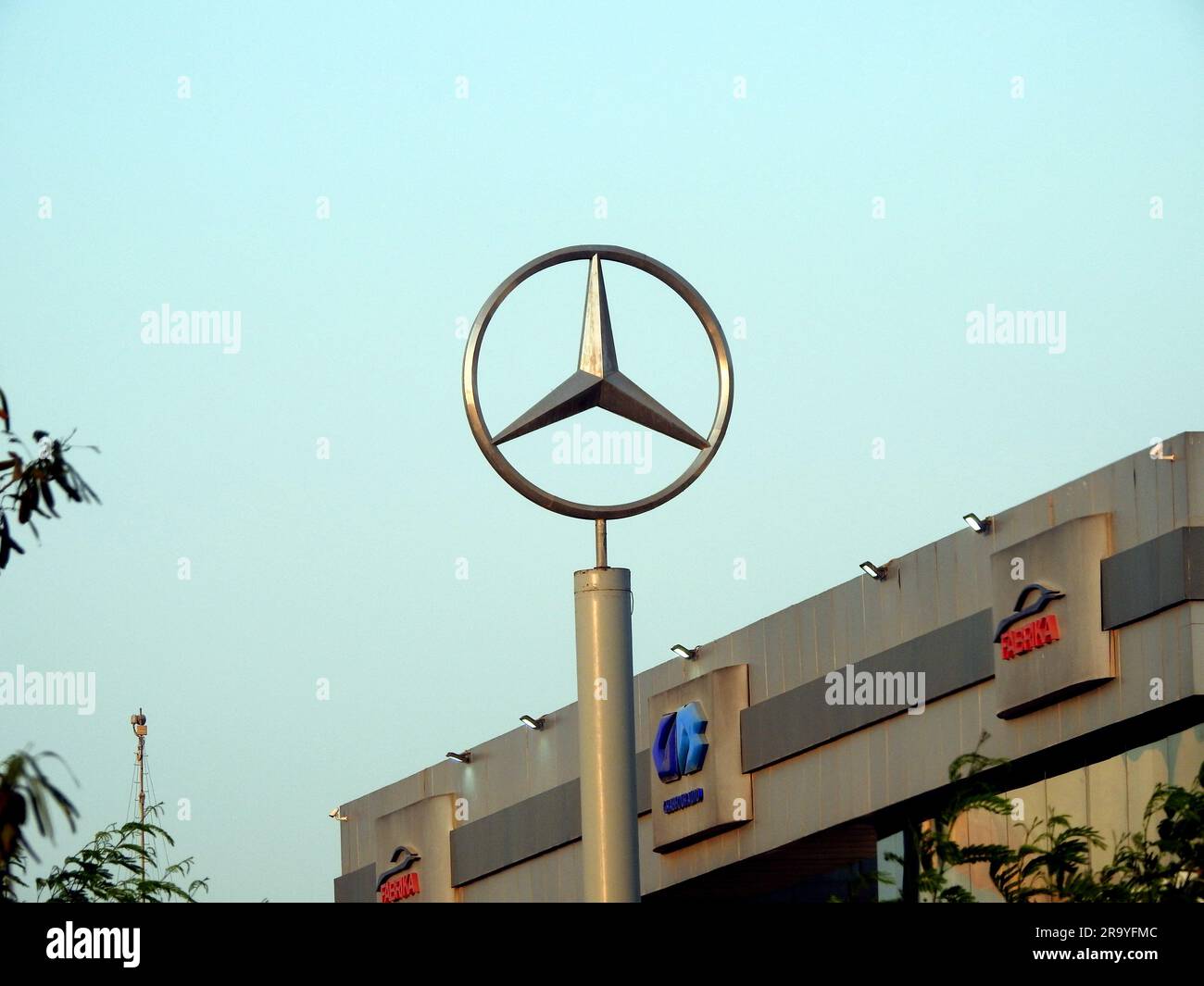 Cairo, Egypt, June 26 2023: Mercedes-Benz Egypt, a German luxury and ...