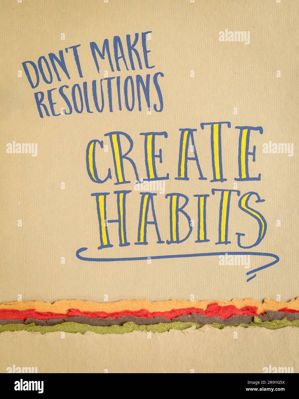 resolutions do not work, create habits instead - inspirational advice ...