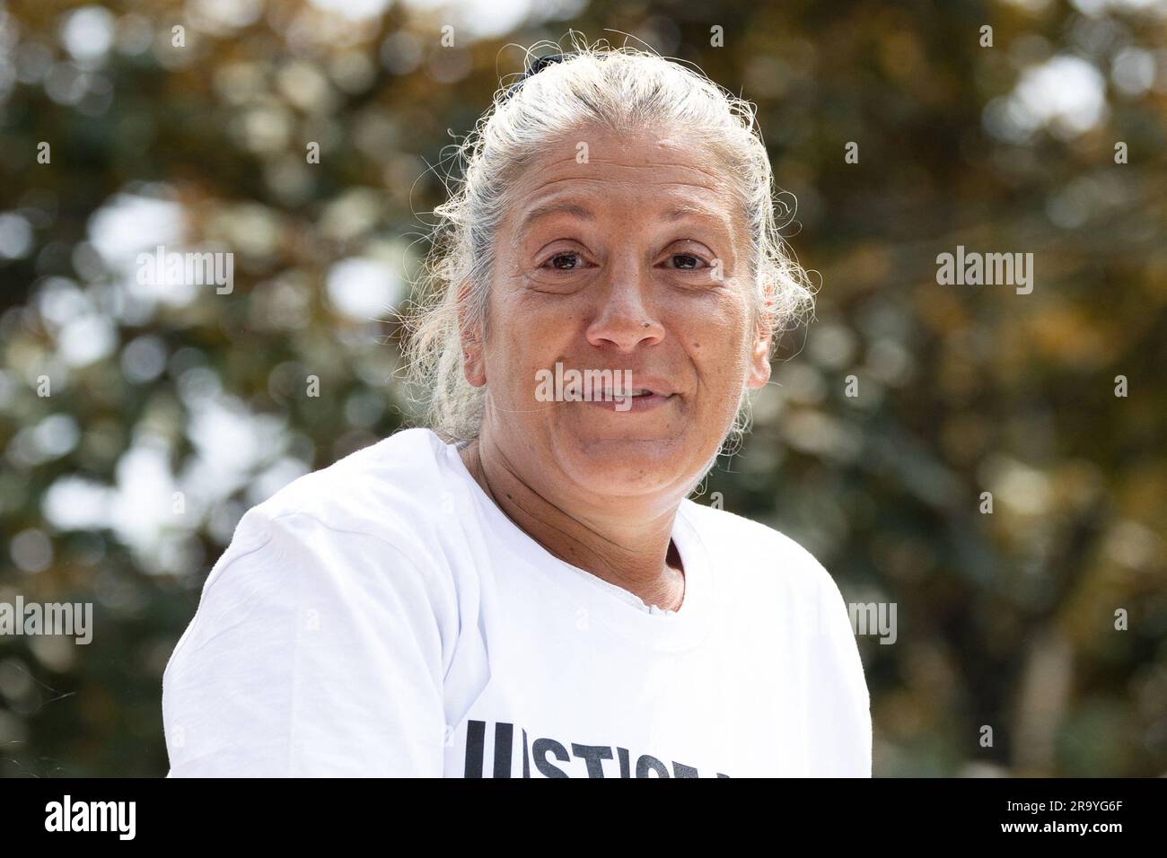 Mounia Merzouk, the mother of Nahel, a teenage driver shot dead by a ...