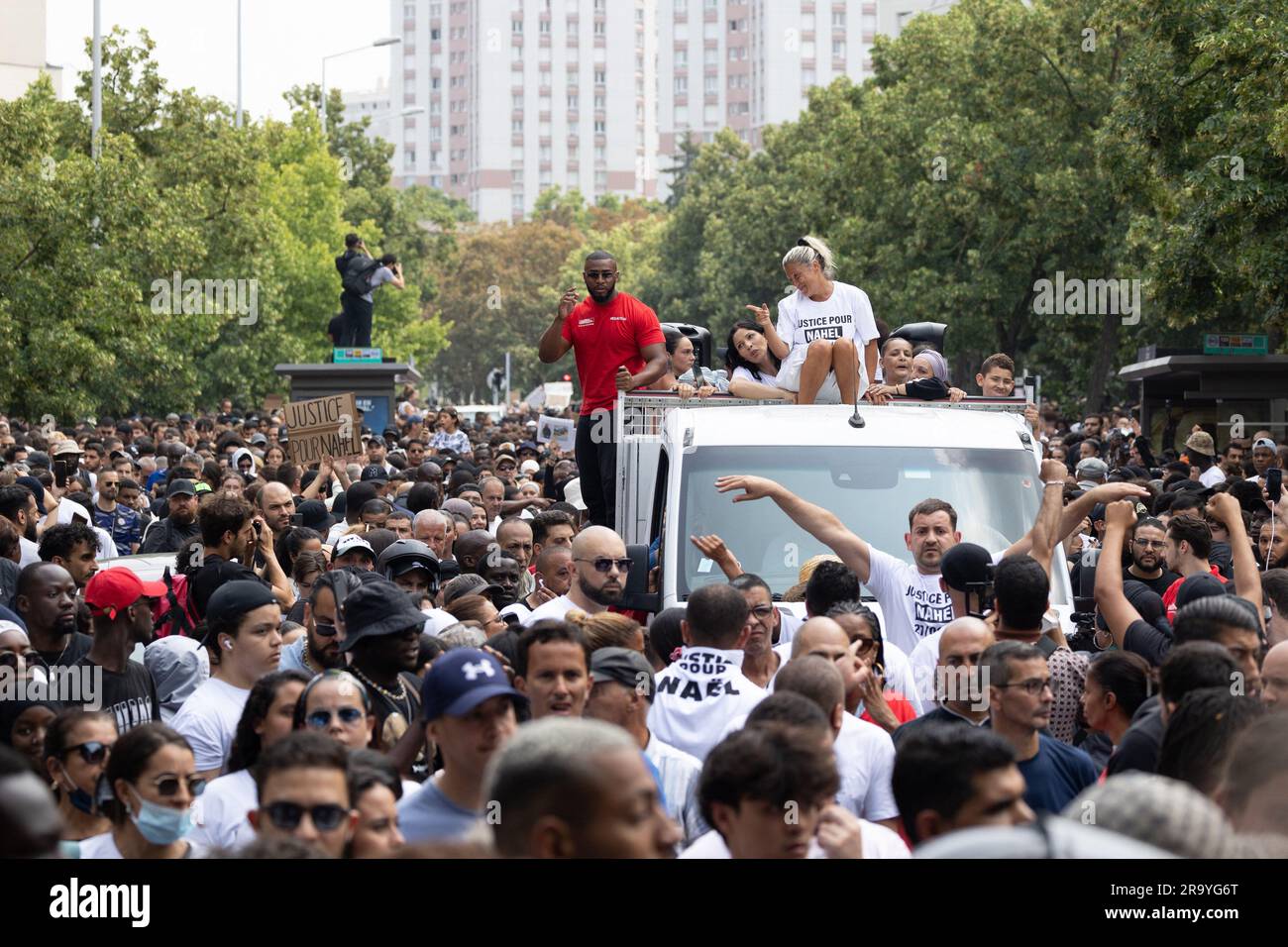 Mounia Merzouk, the mother of Nahel, a teenage driver shot dead by a ...