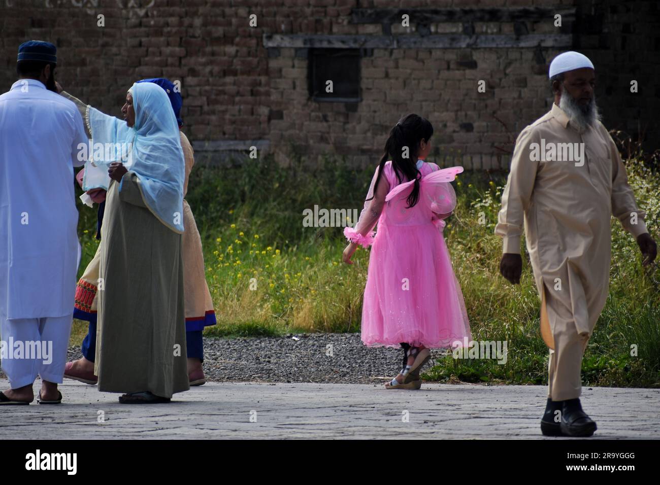 June 29, 2023, Srinagar, Jammu and Kashmir, India: Kashmiri Muslims seen performing Eid al-Adha ...