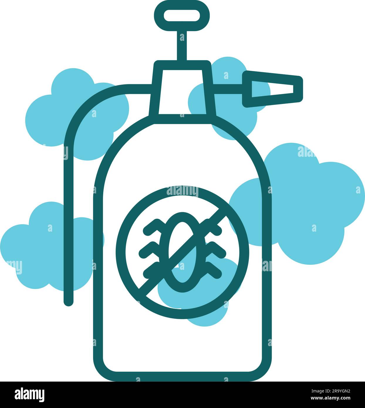 Isolated colored pesticide spray can garden icon Vector Stock Vector ...