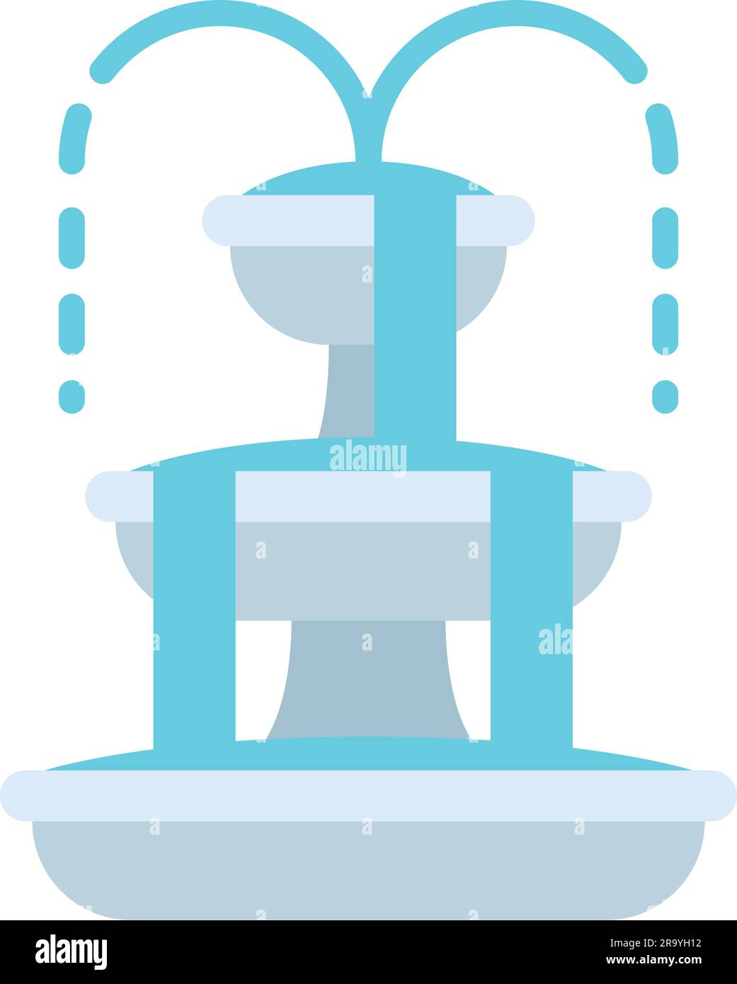 Isolated colored garden fountain icon Vector Stock Vector Image & Art ...