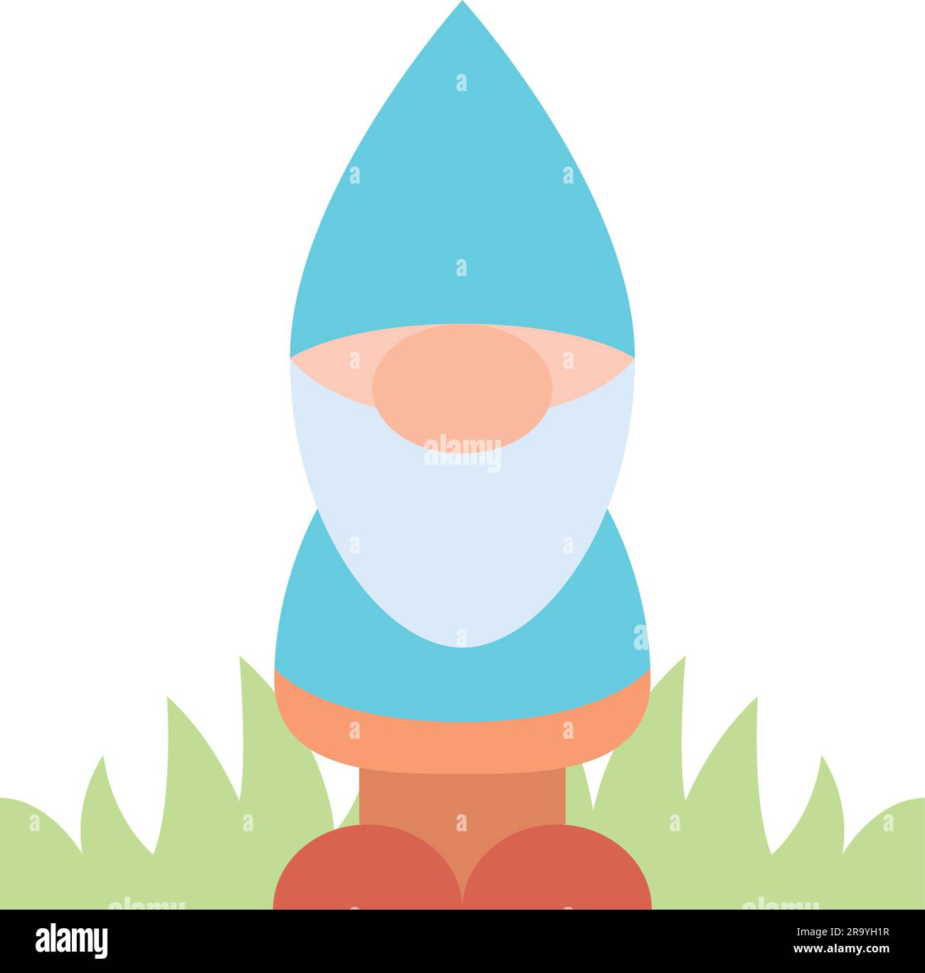 Isolated cute garden gnome character icon Vector Stock Vector Image ...