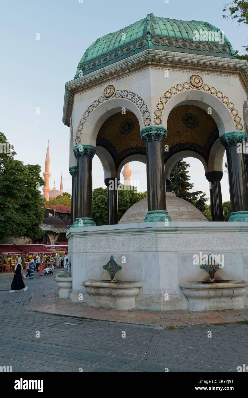 German Fountain (Alman Çeşmesi in Turkish) in the Sultanahmet ...