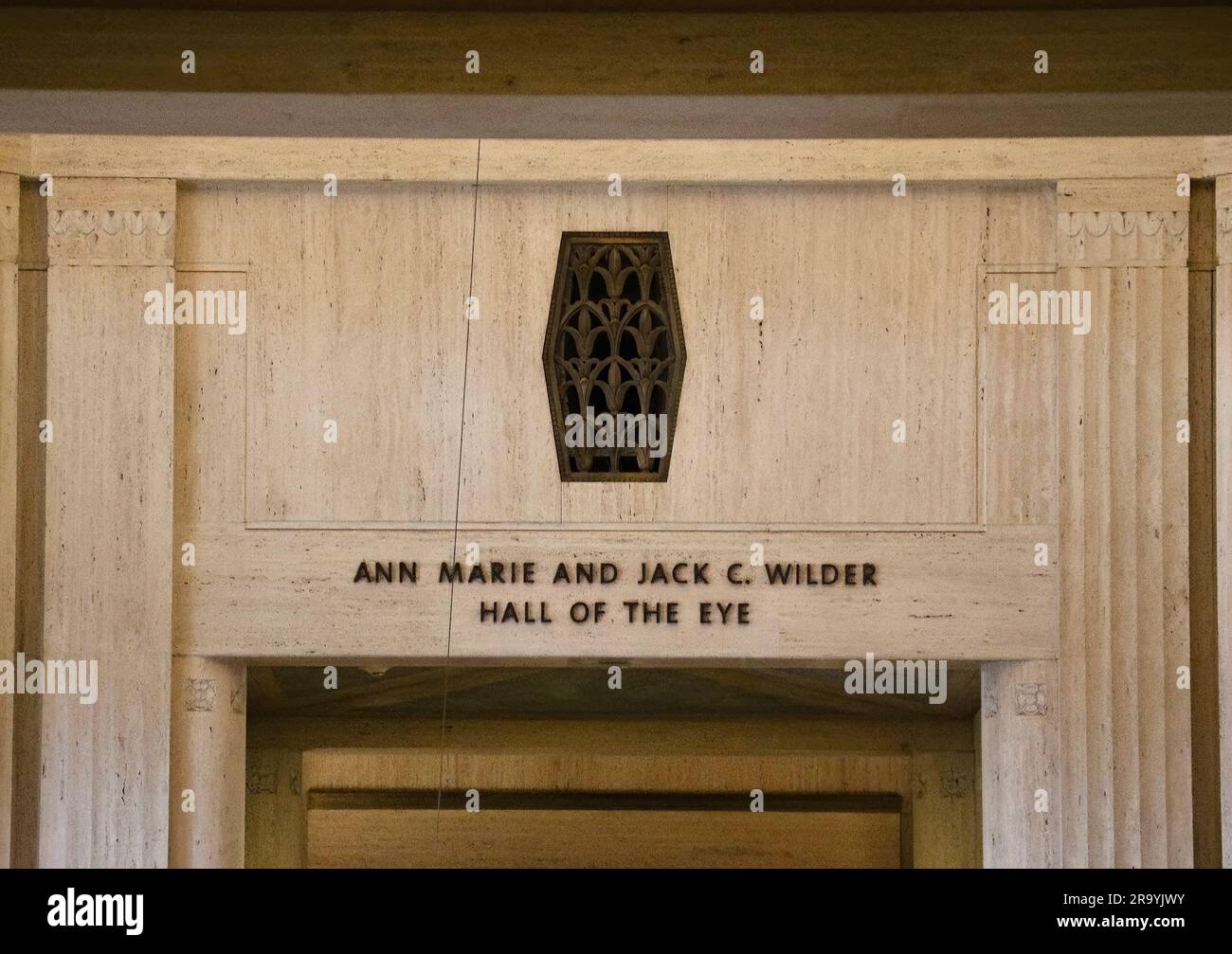 Wilder Hall of the Eye sign Griffith Observatory Los Angeles California ...