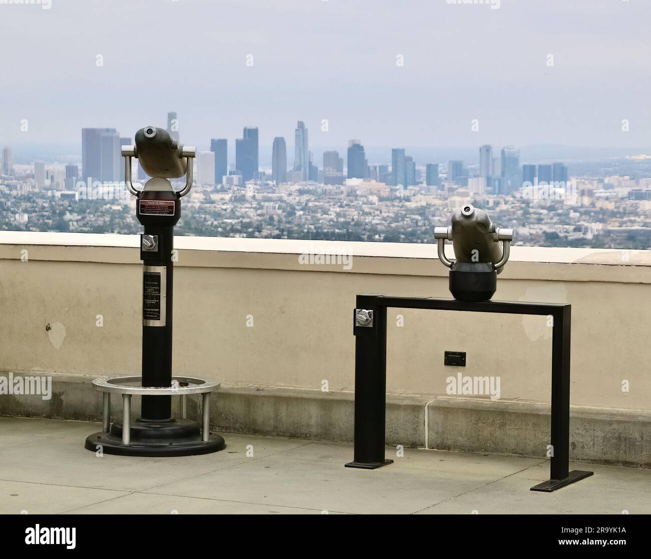 Pair of viewing machines one adapted for wheelchair users at the ...