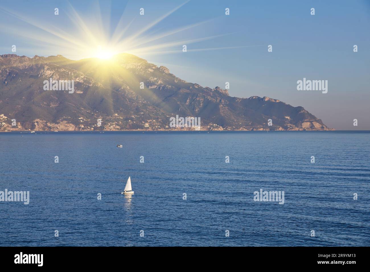 View of Salerno and the Gulf of Salerno Campania Italy Stock Photo - Alamy