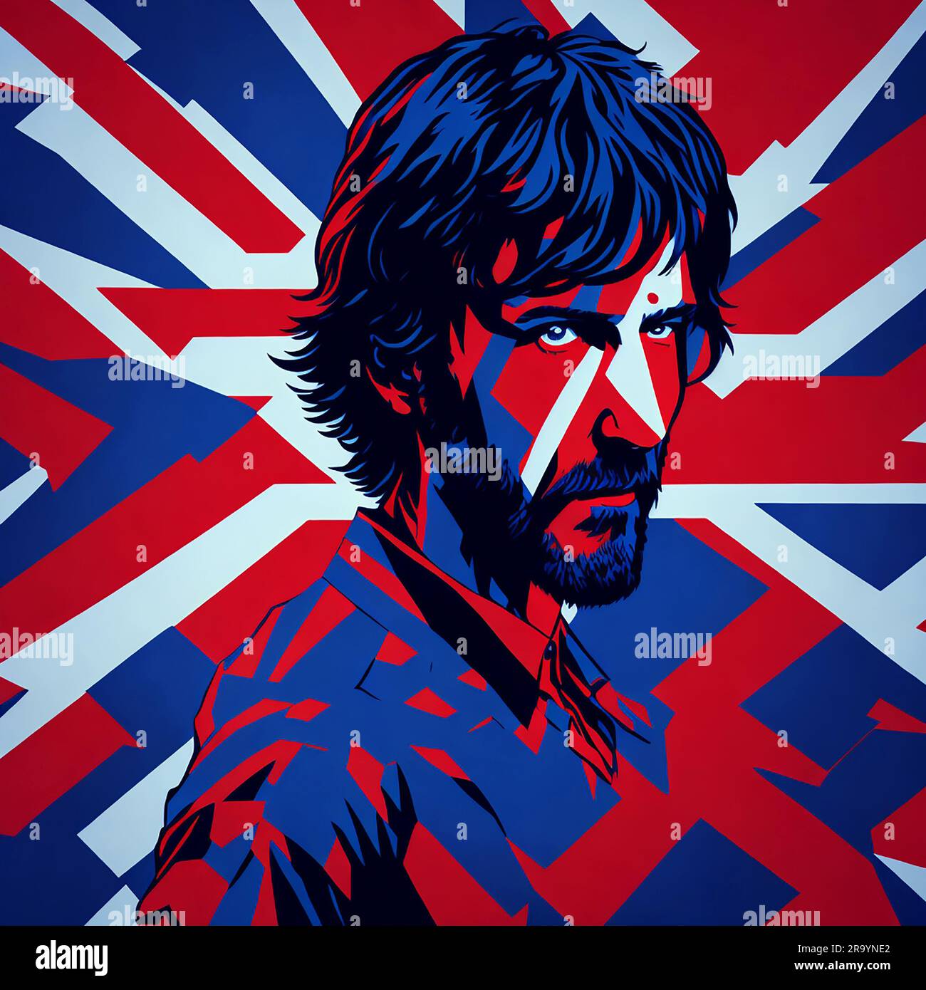 Beatles ringo illustration hi-res stock photography and images - Alamy