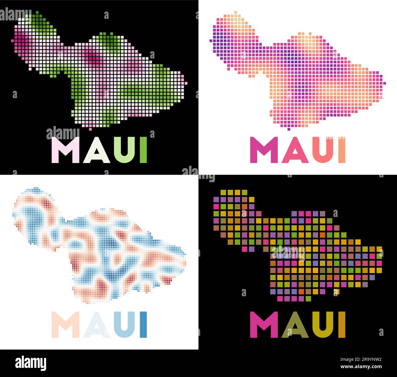 Maui map. Collection of map of Maui in dotted style. Borders of the ... Maui map. Collection of map of Maui in dotted style. Borders of the ...