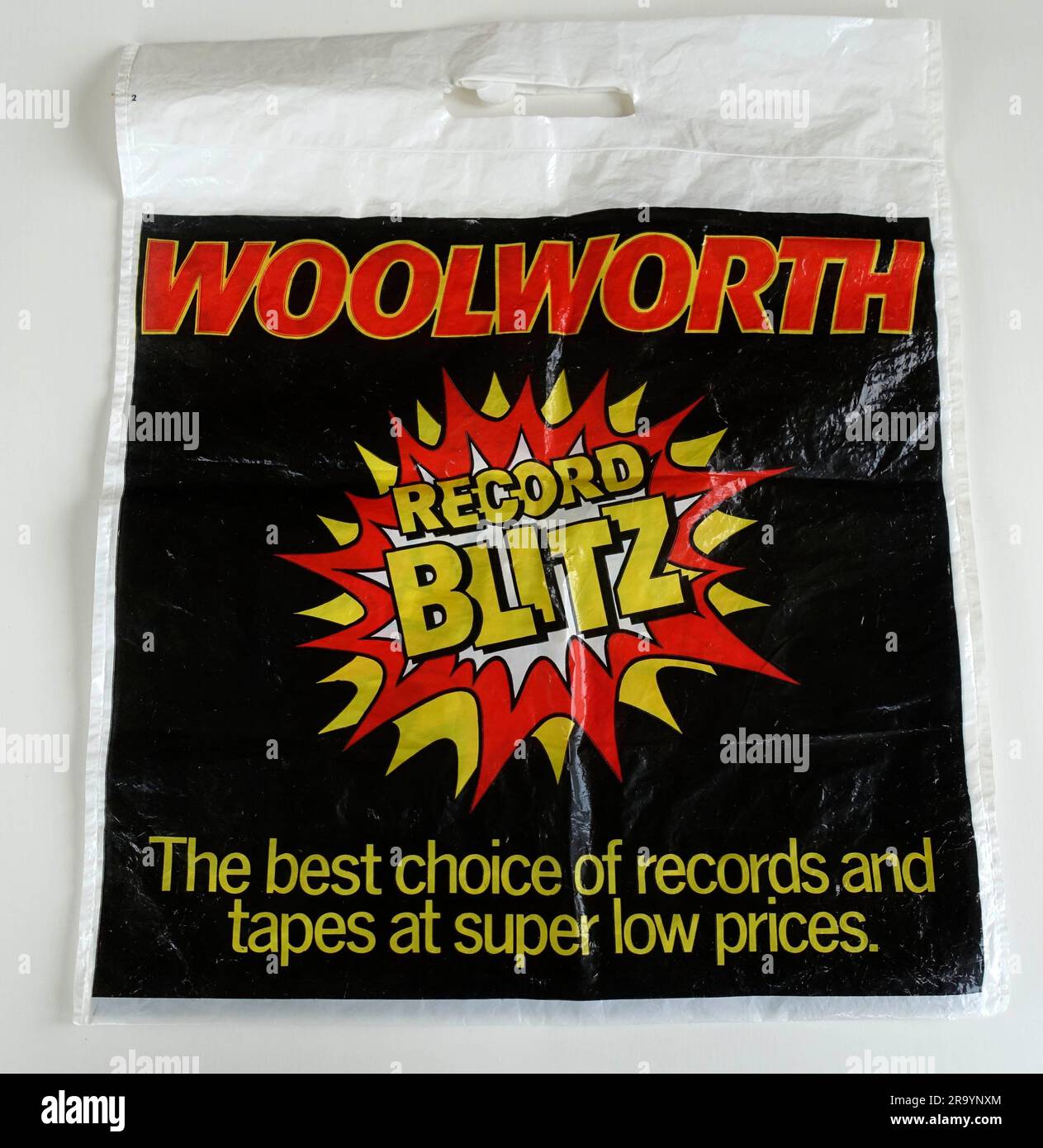 Woolworth Record Plastic Bag Stock Photo - Alamy